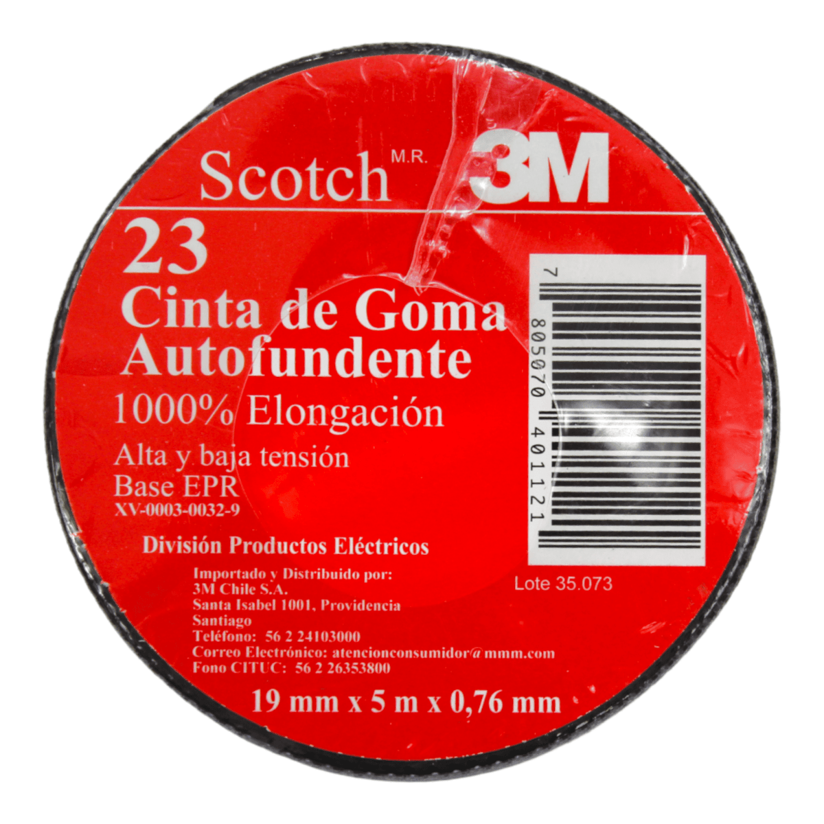 Cinta Aisladora De Goma Nro 23 19mm X 5 Mts X 0,76mm 3M | Ferrelectrica ...