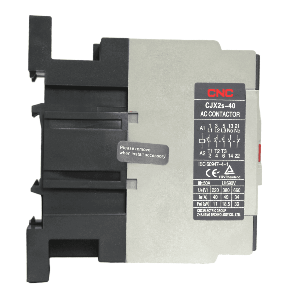 Contactor CJX2s 40A bobina 220V 1NO 1NC | Ferrelectrica Materiales ...