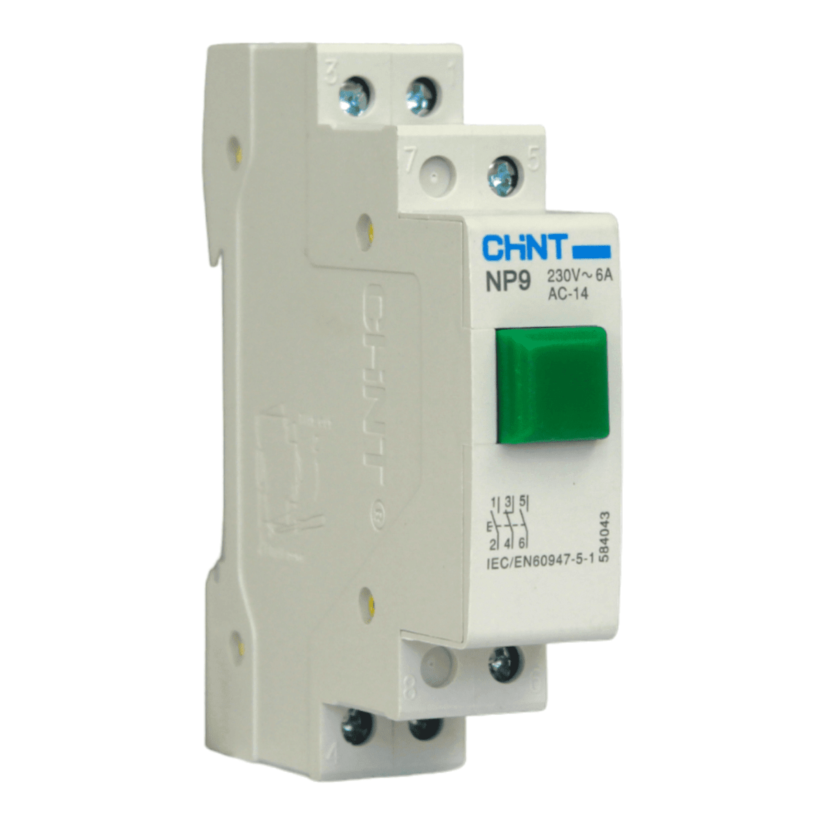 Pulsador Riel Din 230 Vac 1NA+2NC CHINT | Ferrelectrica Materiales ...