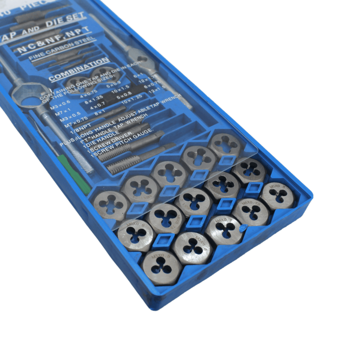 Juego de Terrajas y Machos 40 Piezas Con estuche Acrilico ...