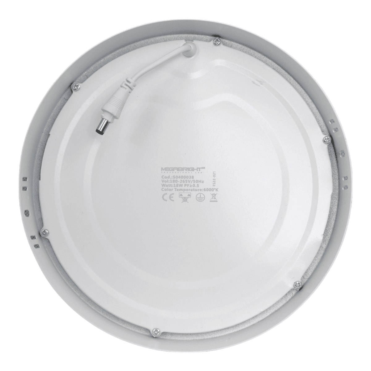 Panel LED Redondo Sobrepuesto 18W MEGABRIGHT | Ferrelectrica Materiales ...