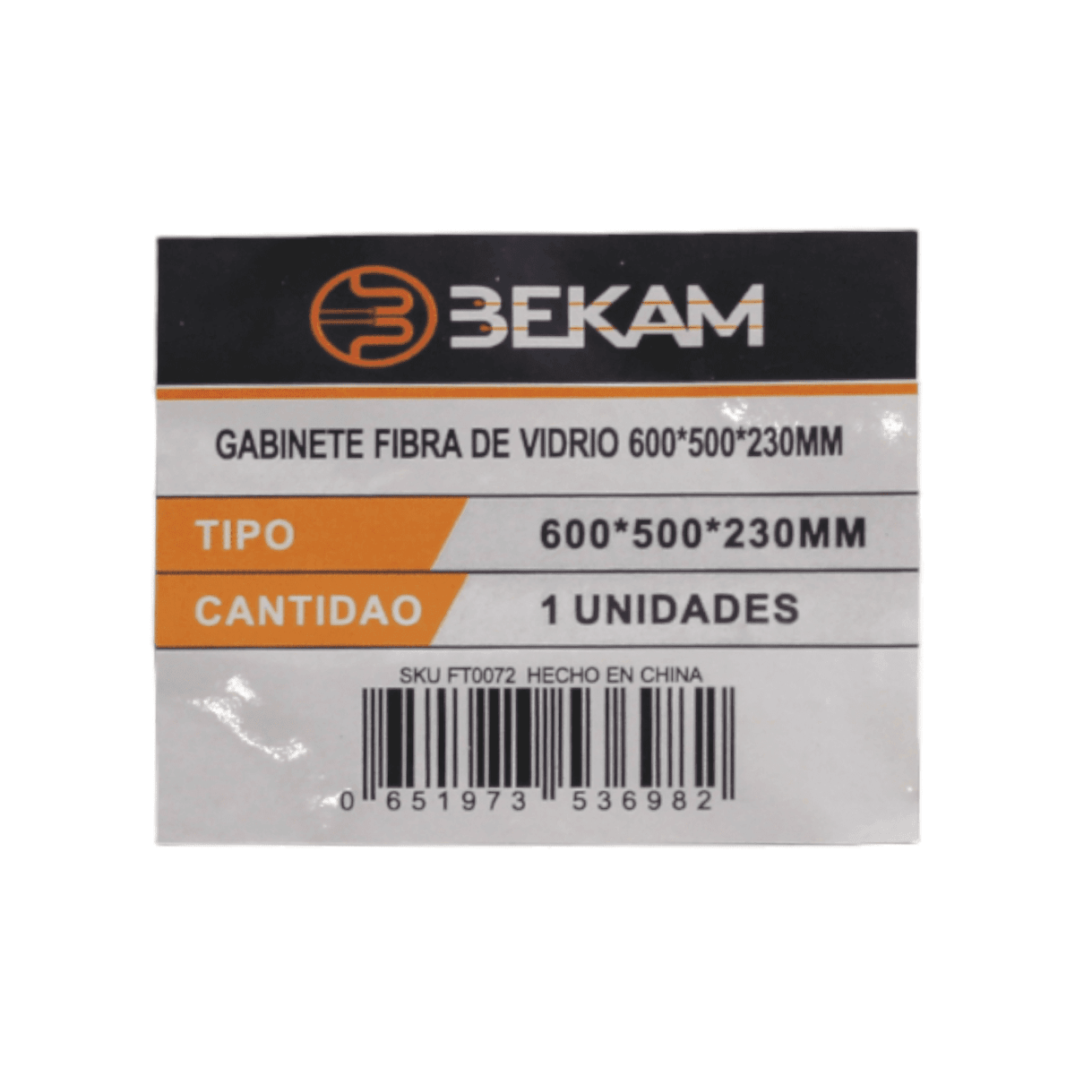 Gabinete Poliéster 1 Puerta 600x500x230 C/Placa M. IK10 IP66 ...