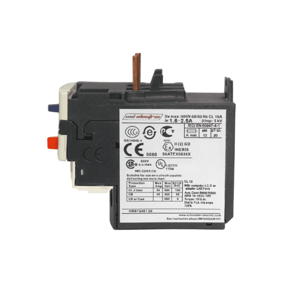 Rele Termico Para contactor LC1 Mod. LR1 | Ferrelectrica Materiales ...
