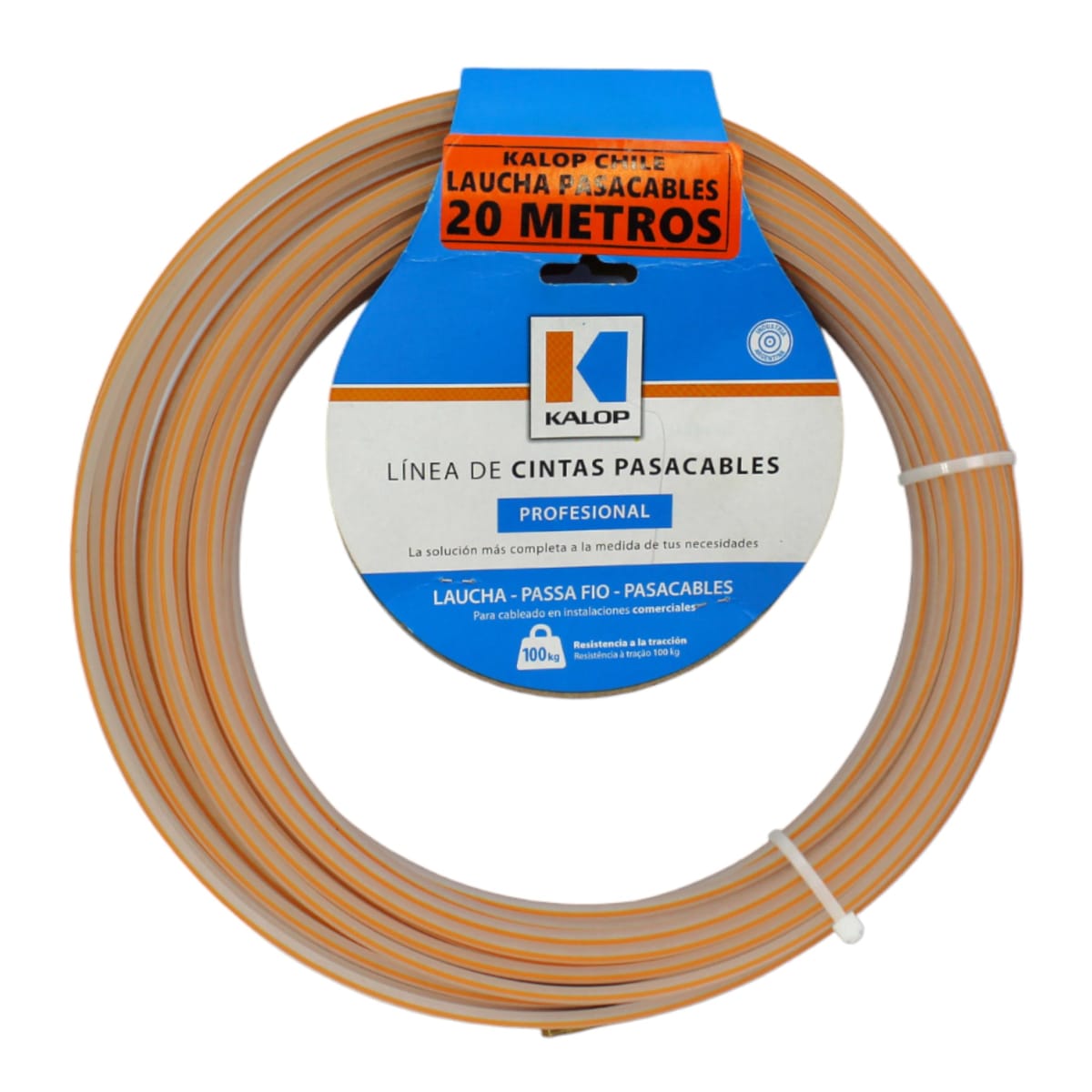 Laucha Plastica 4mm C/Alma De Acero 1,2mm 20 Mts KALOP | Ferrelectrica Materiales Electricos