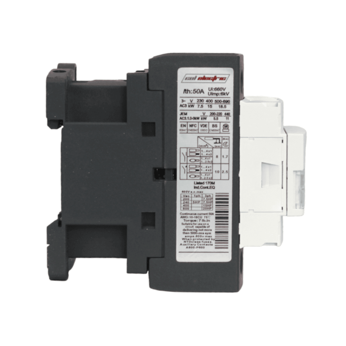 Contactor lc1d32m7 32a 220v 3p 380v 1nc+1no | Ferrelectrica SPA