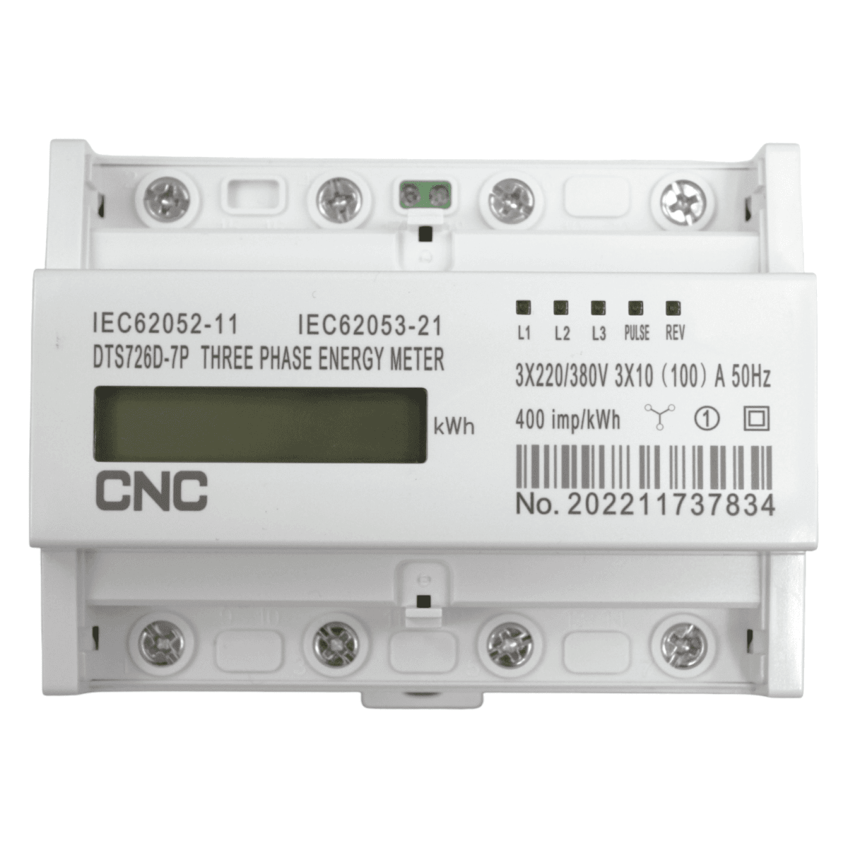 Remarcador Electrico Trifasico 3x220/380v (100a) 7p Riel Din ...