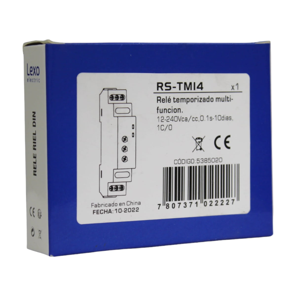 Rele Multifuncion RS-TM14 12-240V 1C/O Lexo | Ferrelectrica Materiales Electricos