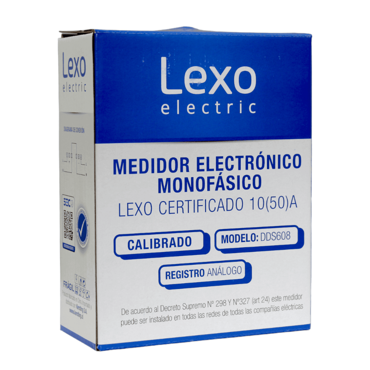 Medidor Monofasico Analogo 10(50)A 220V DDS608 Calibra. LEXO ...