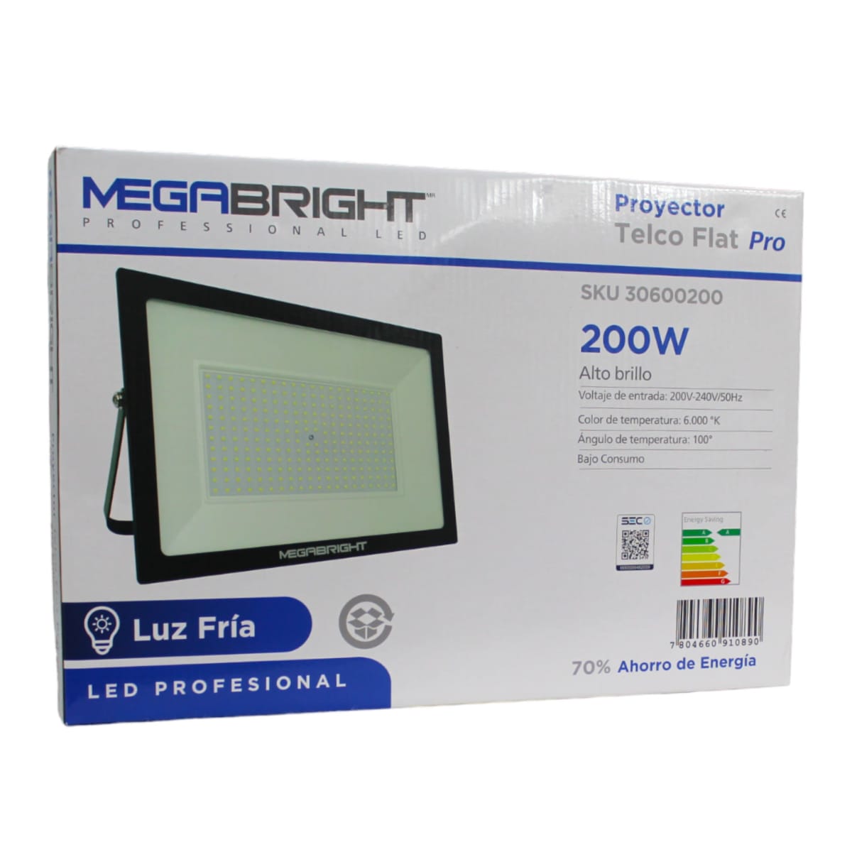 Proyector LED 200W Telco Flat Pro DS43 MEGABRIGHT | Ferrelectrica Materiales Electricos