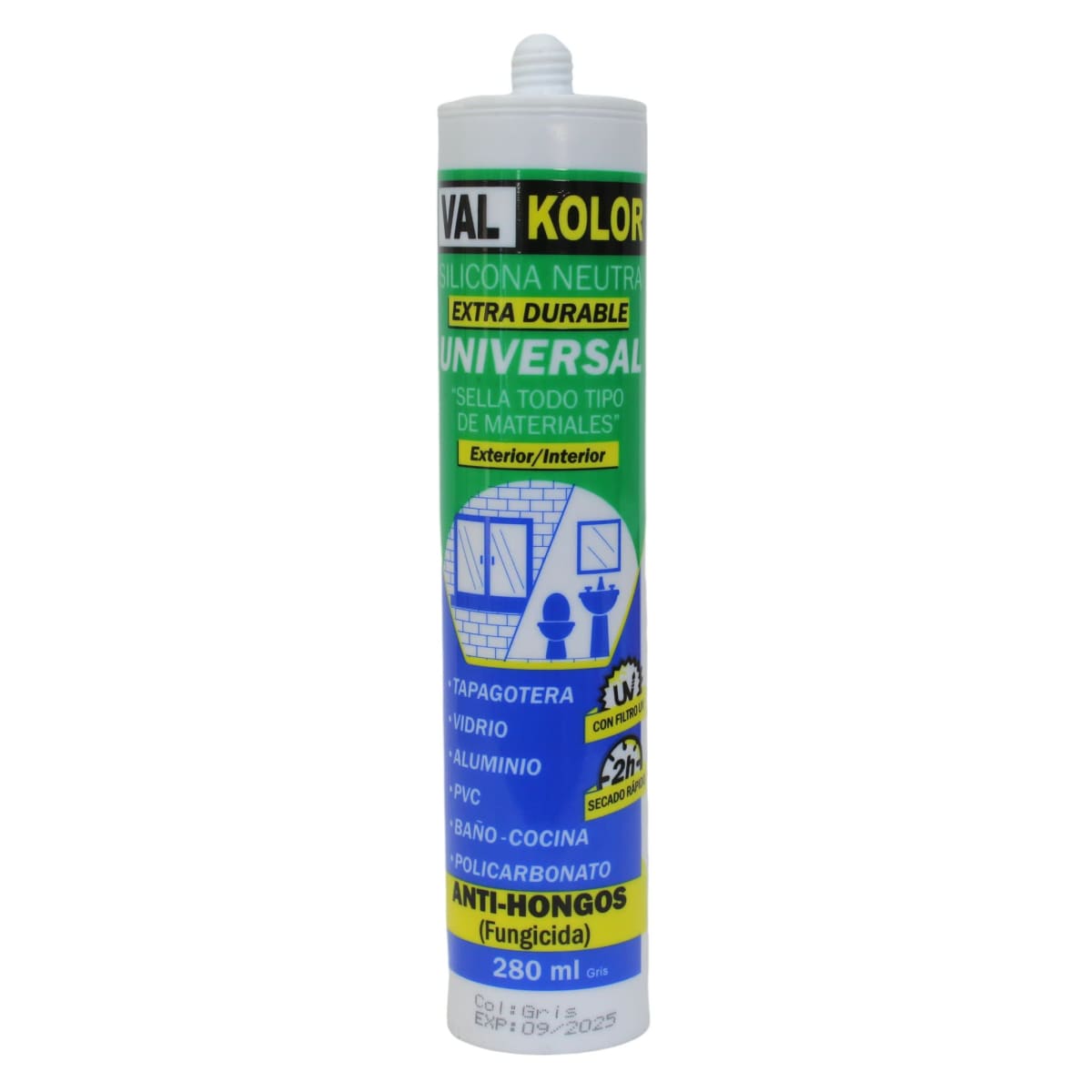 Silicona Neutra Gris Tapagotera 280ml | Ferrelectrica Materiales Electricos