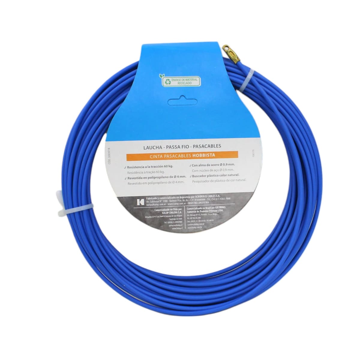 Laucha Pasacable Domiciliaria Reforzada Hobbista 15m Kalop ...