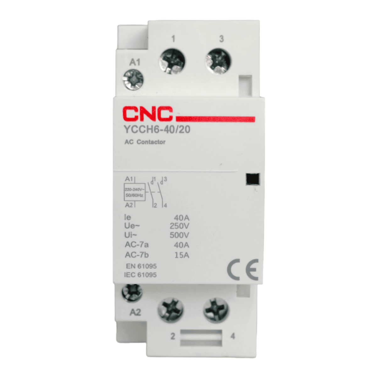 Contactor Modular 2P 40A Bobina 220v 2NO YCCH6-40/20 CNC ...