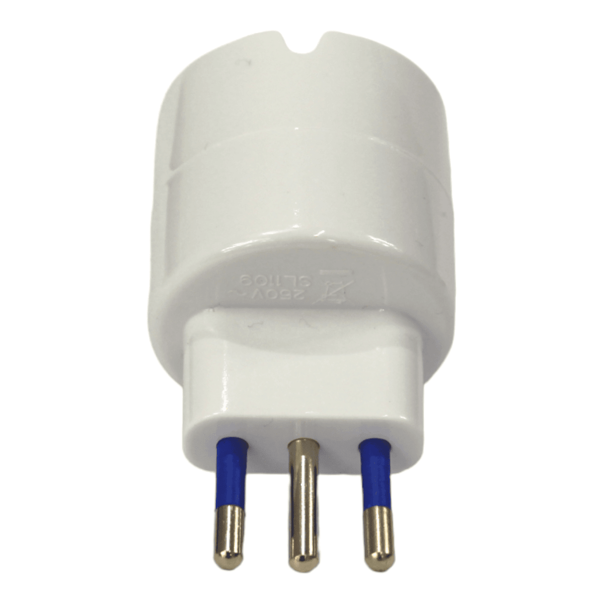 Adaptador Schuko 10A 1500W c/Protector Blanco LEXO | Ferrelectrica Materiales Electricos