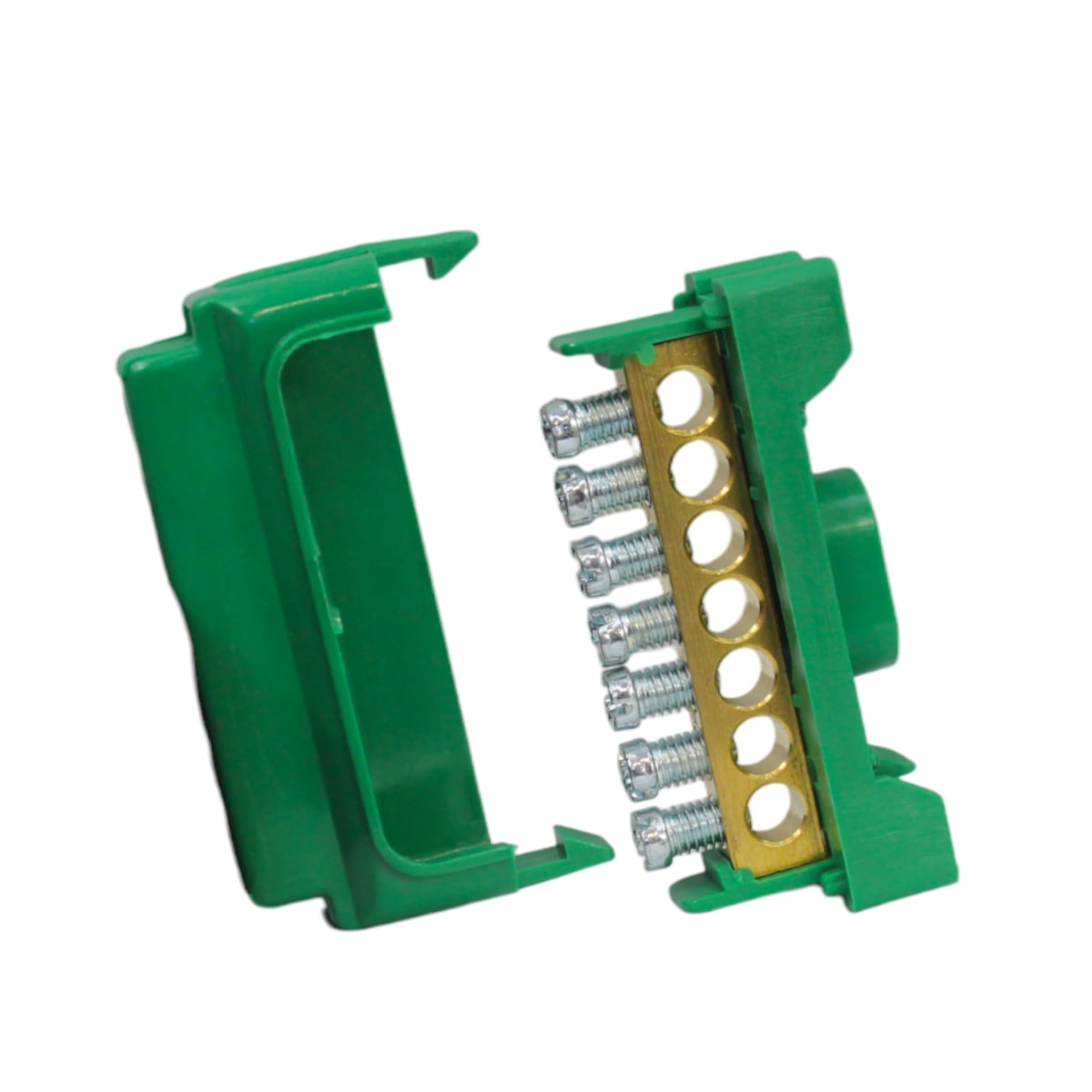 Regleta Riel Din Aislada Tierra Verde 7 Pts 63a | Ferrelectrica ...