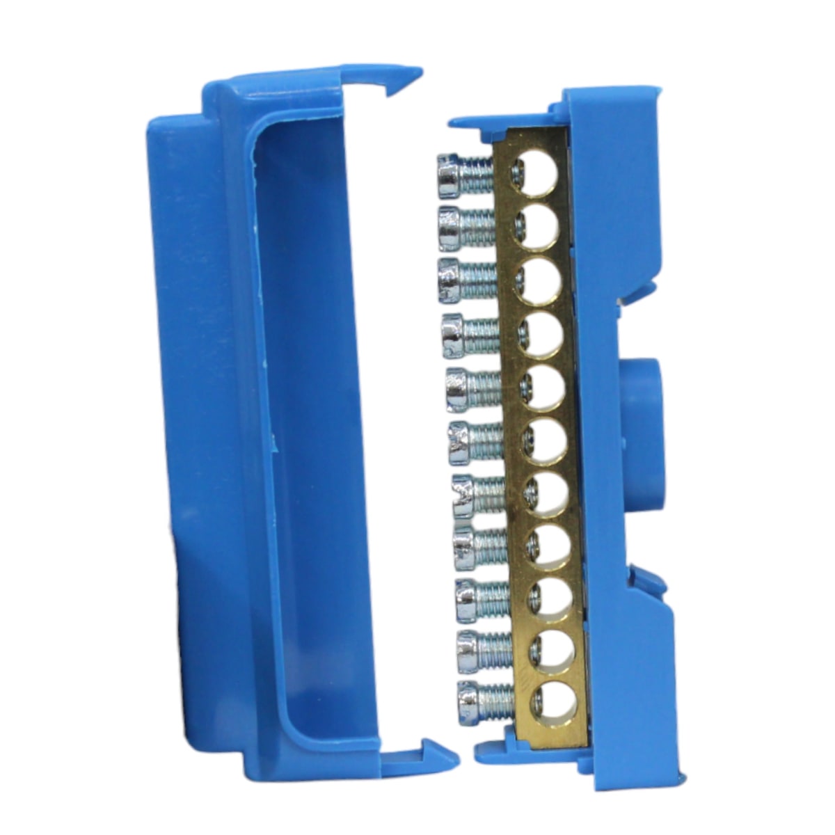 Regleta Riel Din Aislada Neutro Azul 11 Pts 63 A | Ferrelectrica ...