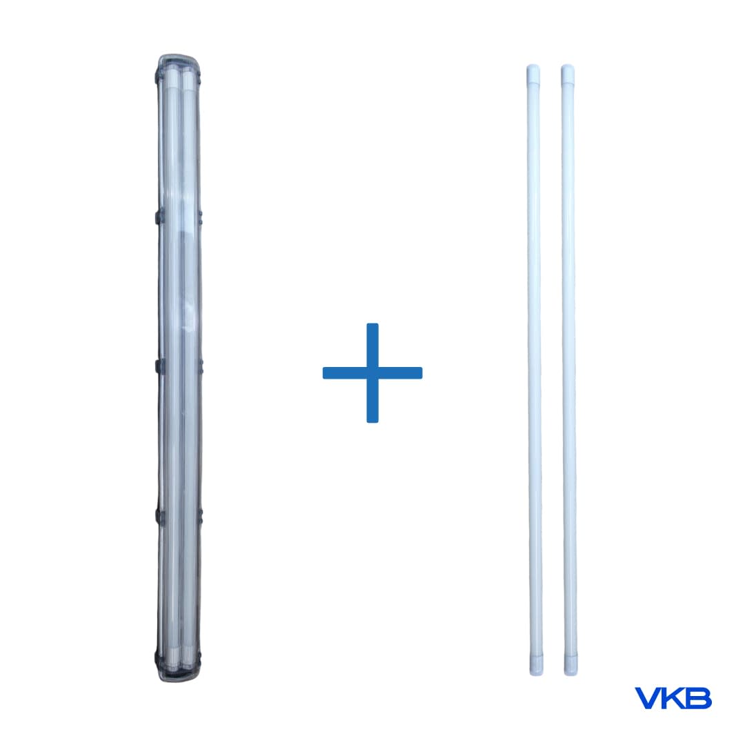 Equipo Estanco Con Tubo Led 2x20w 6500k Ip65 Vkb | Ferrelectrica ...