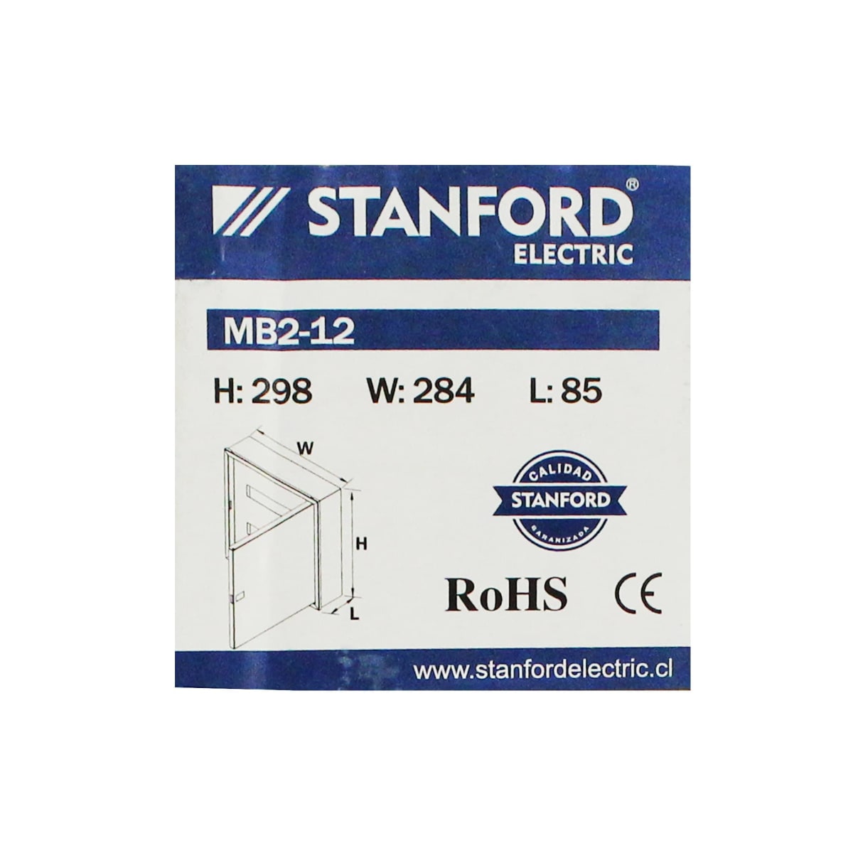 Tablero Metálico Embutido de 12CC IK10 RAL7032 Stanford | Ferrelectrica Materiales Electricos