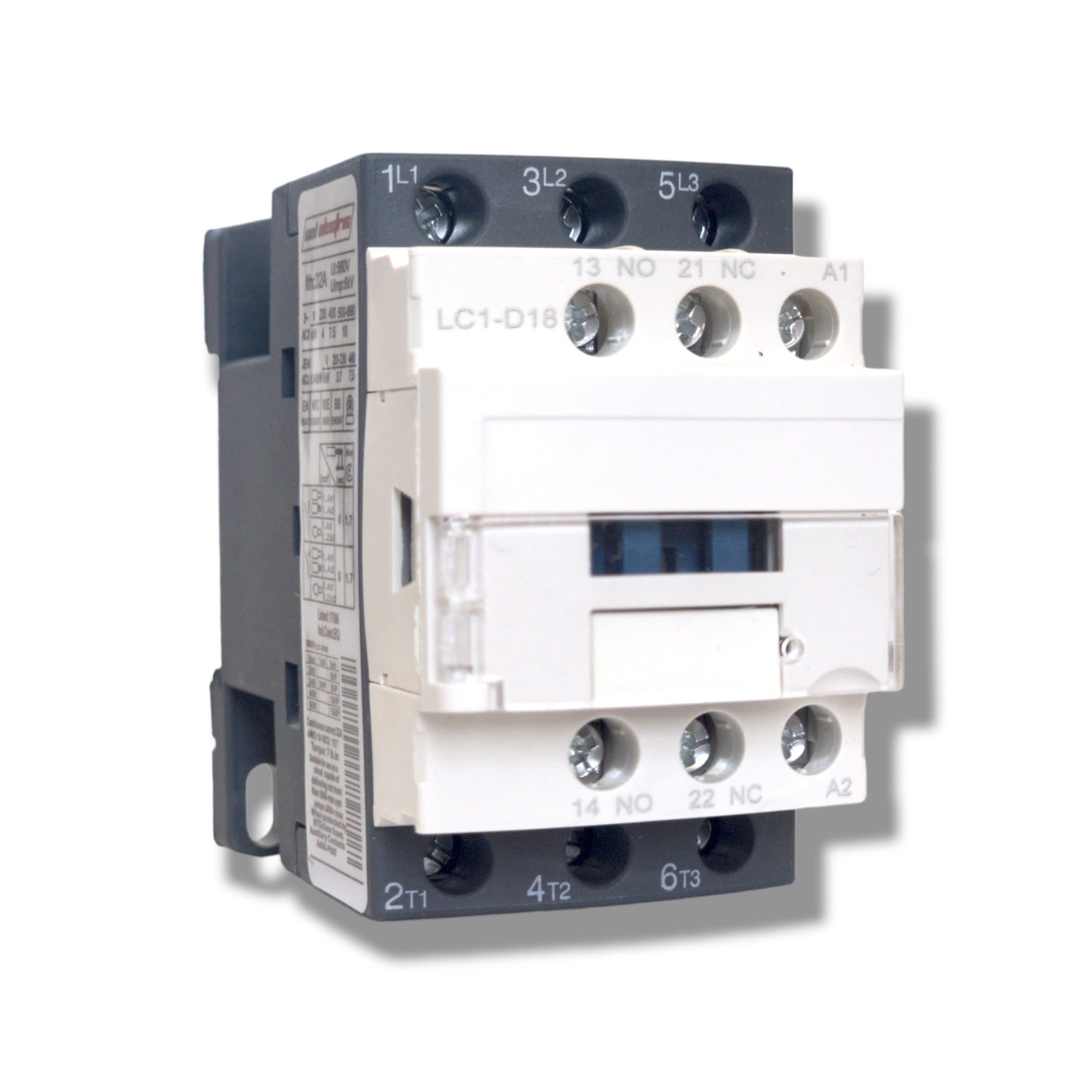Contactor lc1d18m7 18A 220v 3P 380v 1nc+1no | Ferrelectrica SPA
