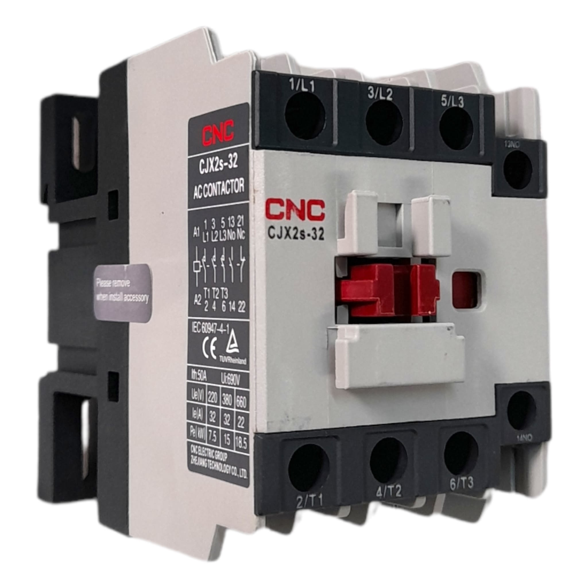 Contactor CJX2s 32A bobina 220V 1NO 1NC | Ferrelectrica SPA