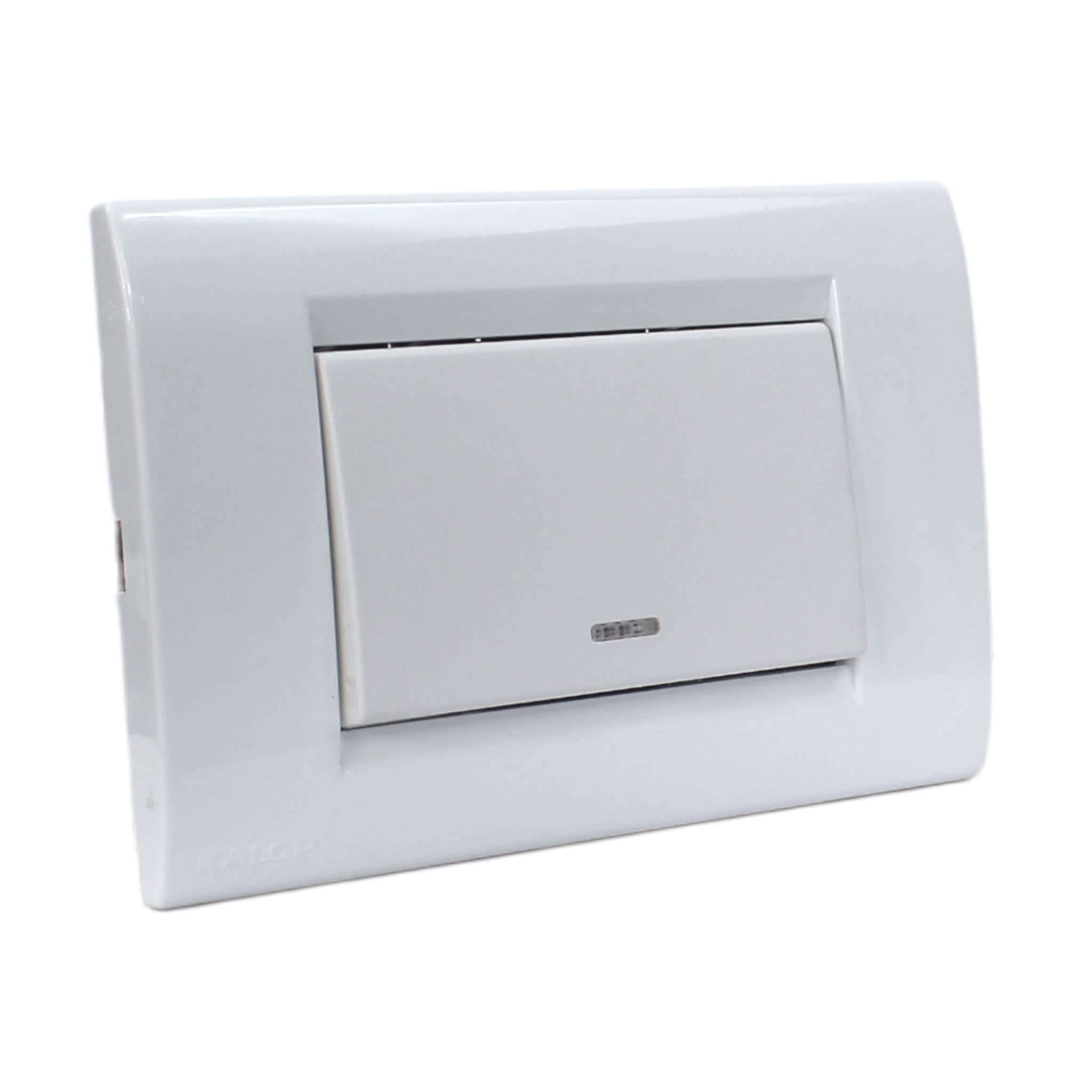 Interruptor 9/12 Teclon Civil Blanco Termoplastica Kalop ...