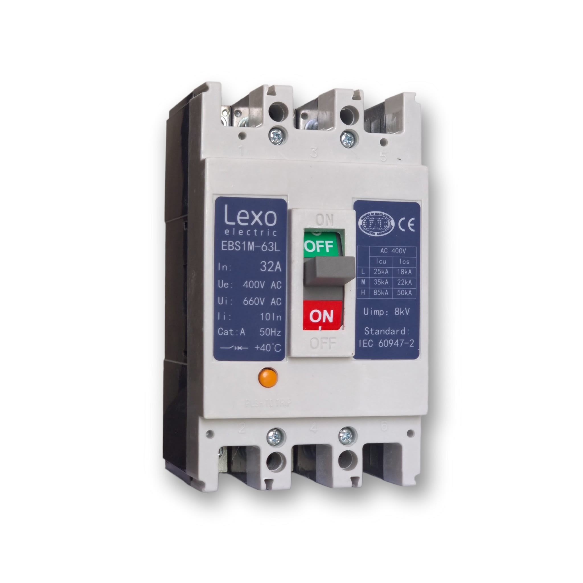 Interruptor Automatico Moldeado 3X32A 25ka LEXO | Ferrelectrica Materiales Electricos
