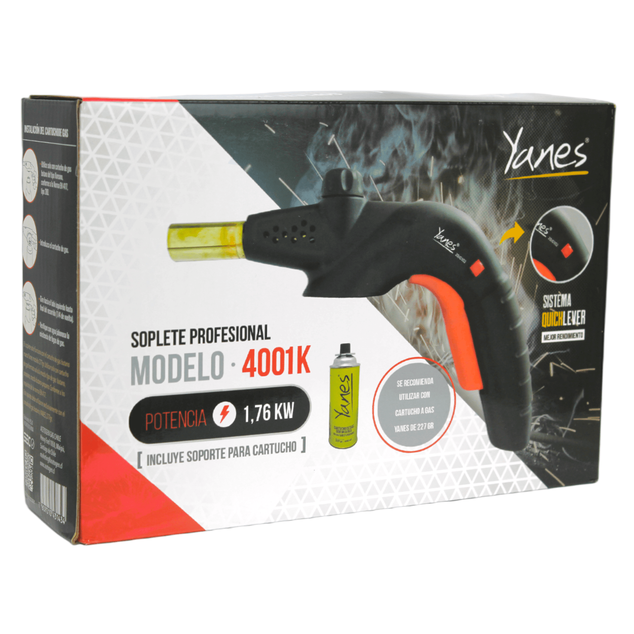 Soplete a Gas Con Piezo Prof. 4001K YANEZ | Ferrelectrica SPA