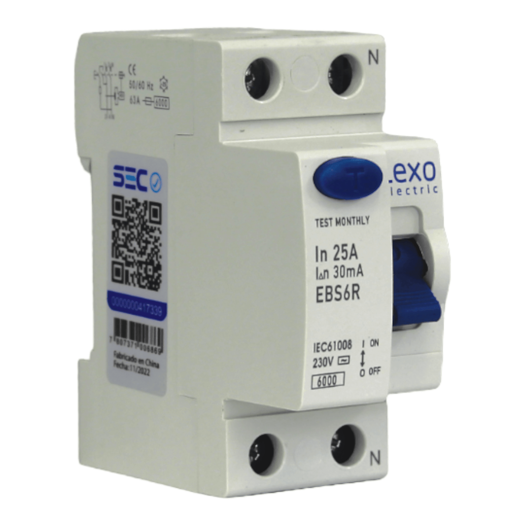 Interruptor Diferencial 2x25a 30ma Lexo Certificado | Ferrelectrica Materiales Electricos