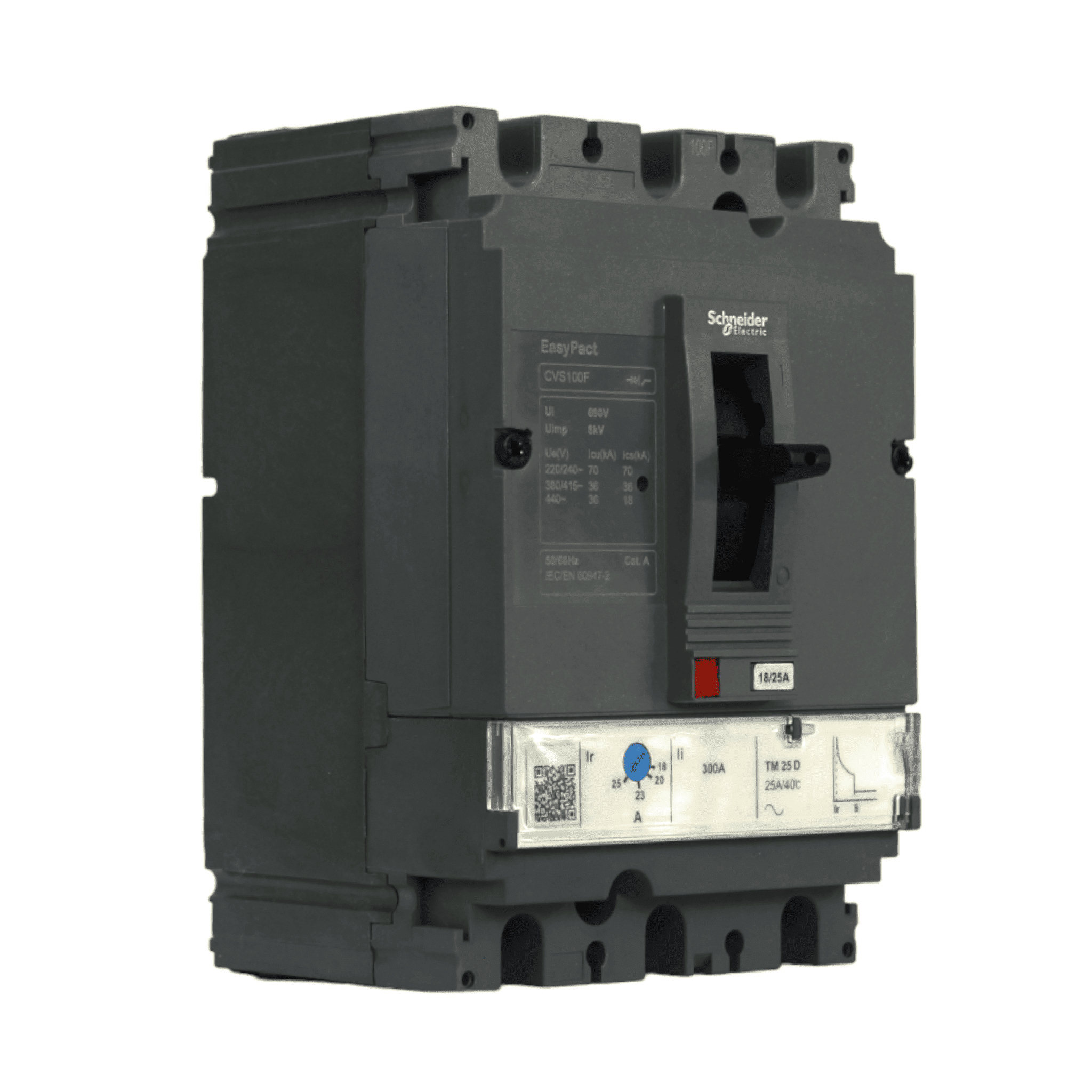 Int. Moldeado EASYPACT REGULABLE CVS100F 25A 3P 36kA 380V Schneider ...