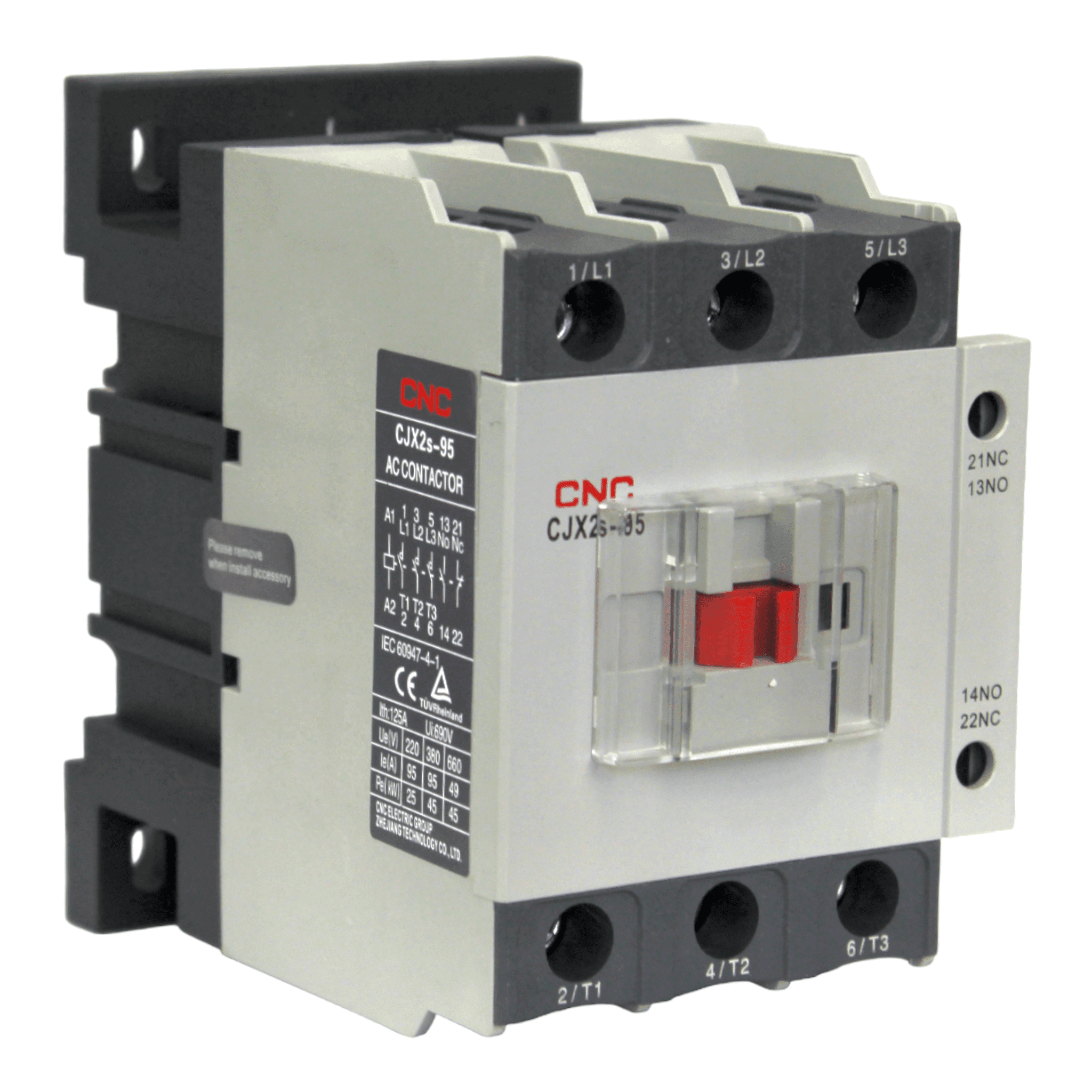 Contactor CJX2s 95A bobina 220V 1NO 1NC | Ferrelectrica Materiales ...