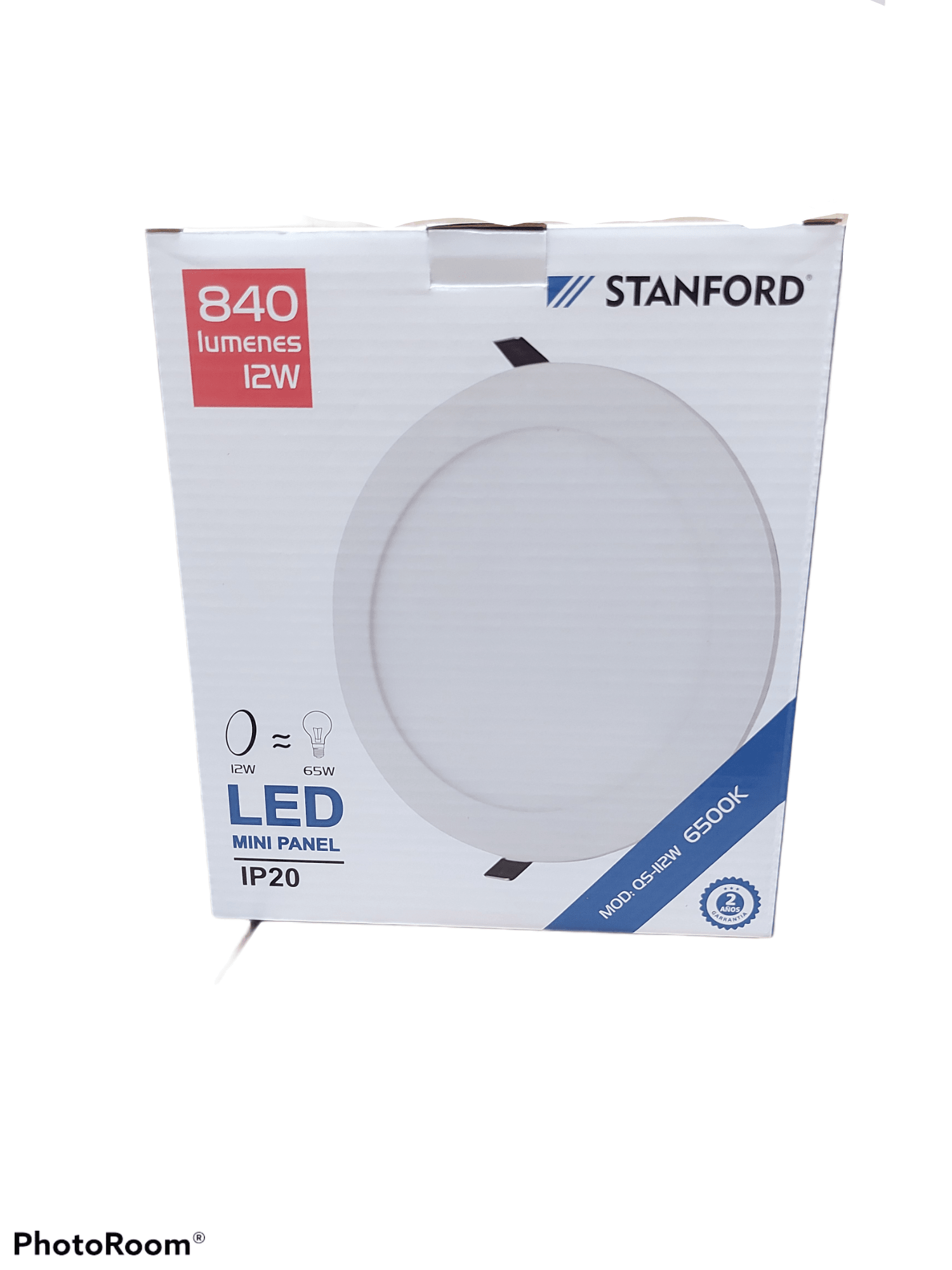 Panel redondo embutido 12W 6500K STANFORD | Ferrelectrica SPA