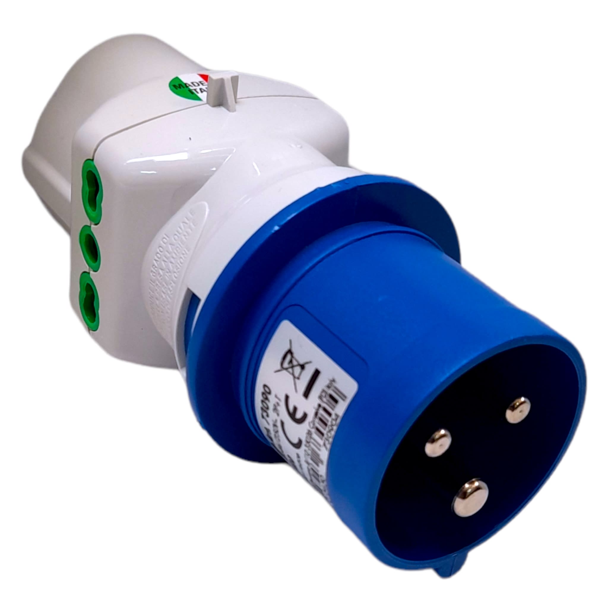 Adaptador indus a Domiciliario 2x10/16A+Schuko 10/16A Fanton ...