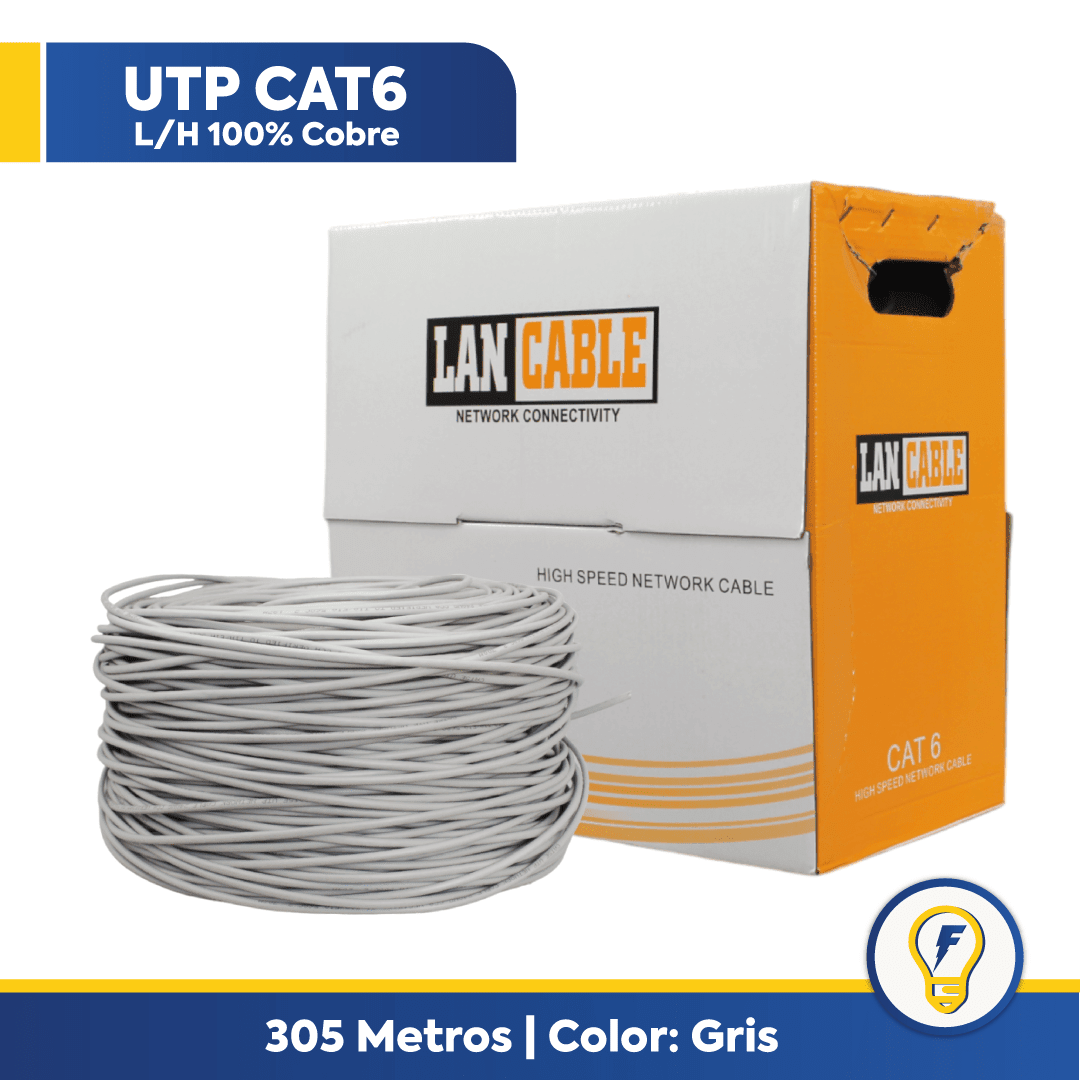 Cable Utp Cat6 Indoor 100% Cobre 305 Metros | Ferrelectrica Materiales ...