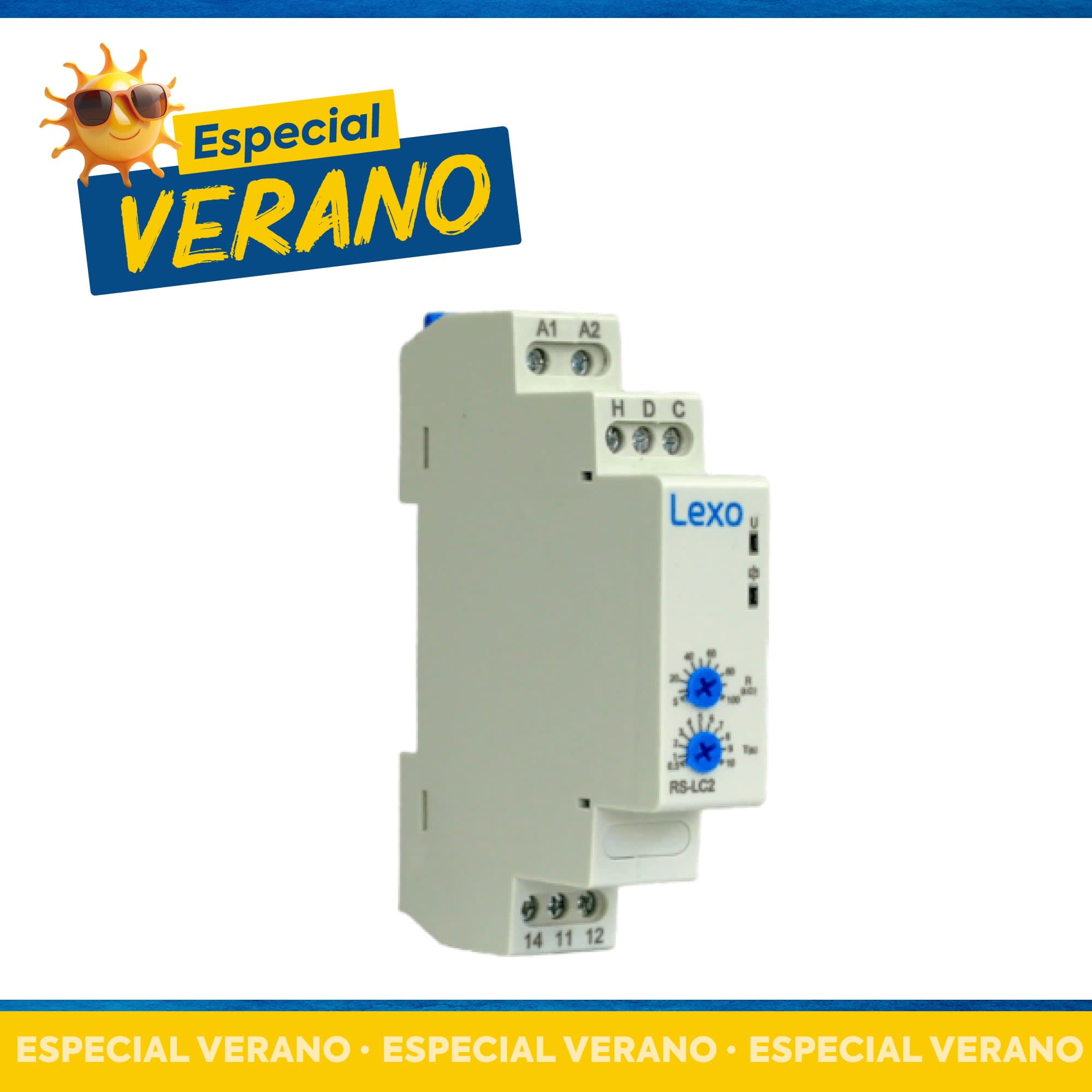 Rele Control de nivel de Liquido 1P RS-LC2 24-220VAC/DC Lexo | Ferrelectrica SPA