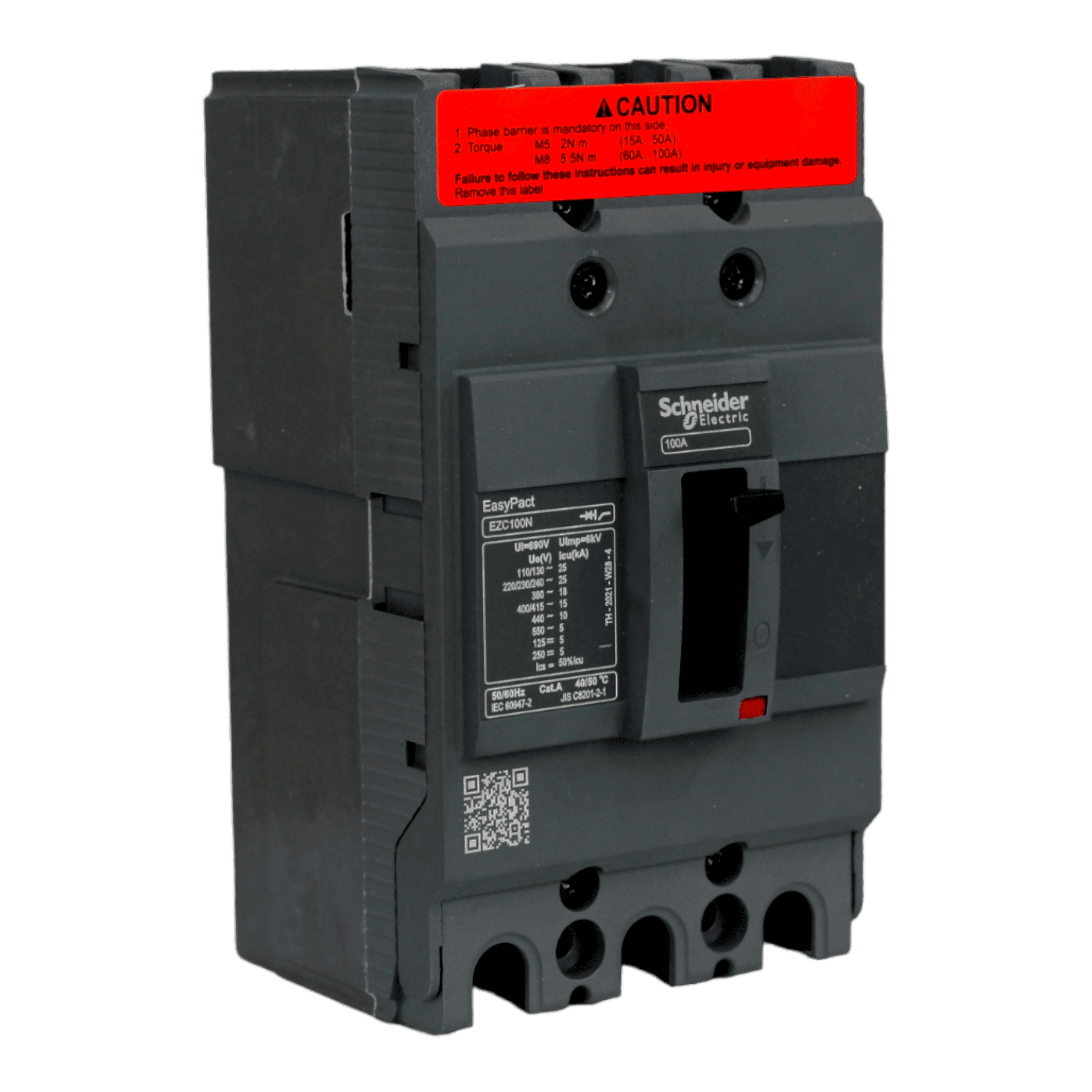 Interruptor Moldeado EASYPACT EZC100 100A 18kA 380V Schneider ...