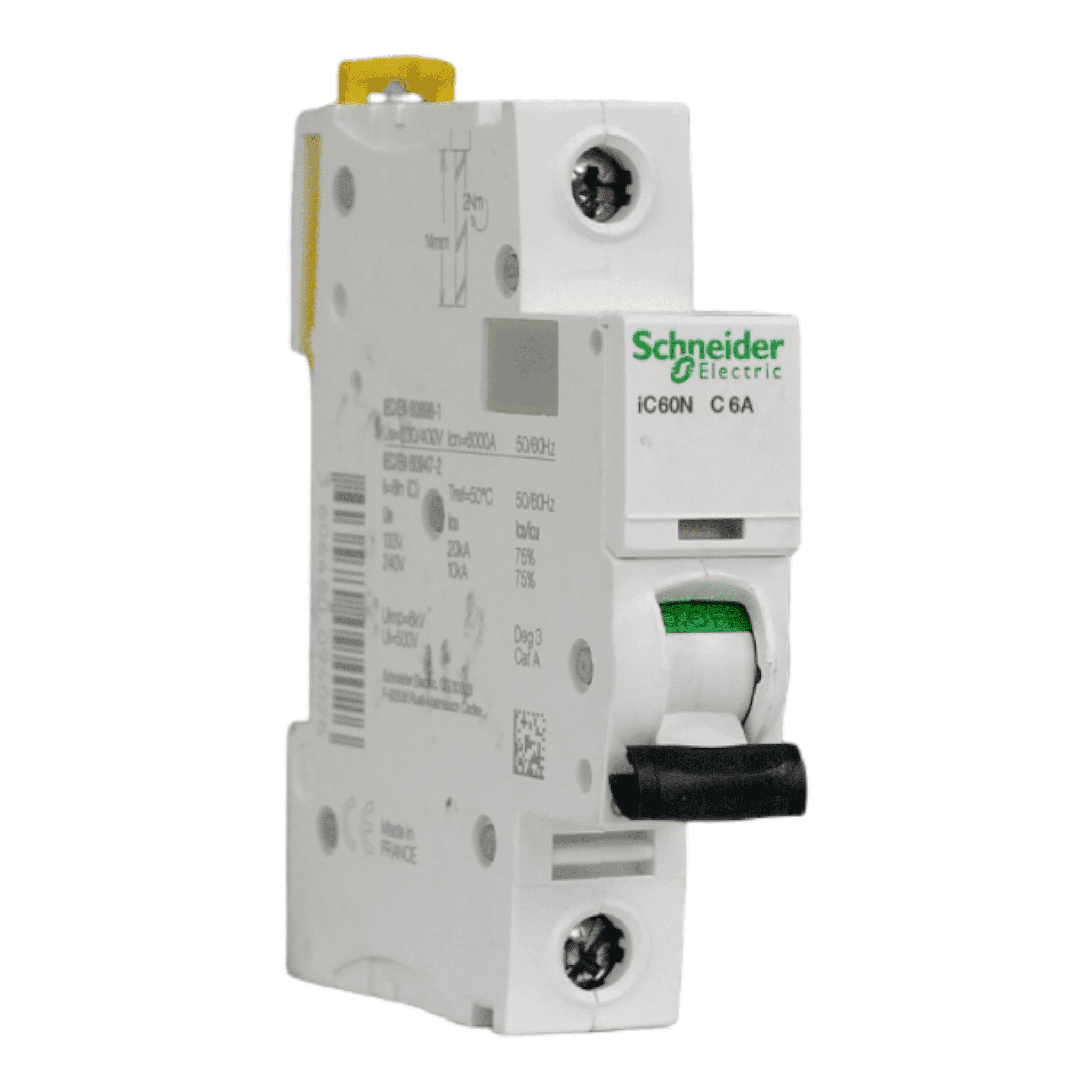 Automático 1x6A 10kA Curva C 230/400V IC60N Schneider | Ferrelectrica Materiales Electricos