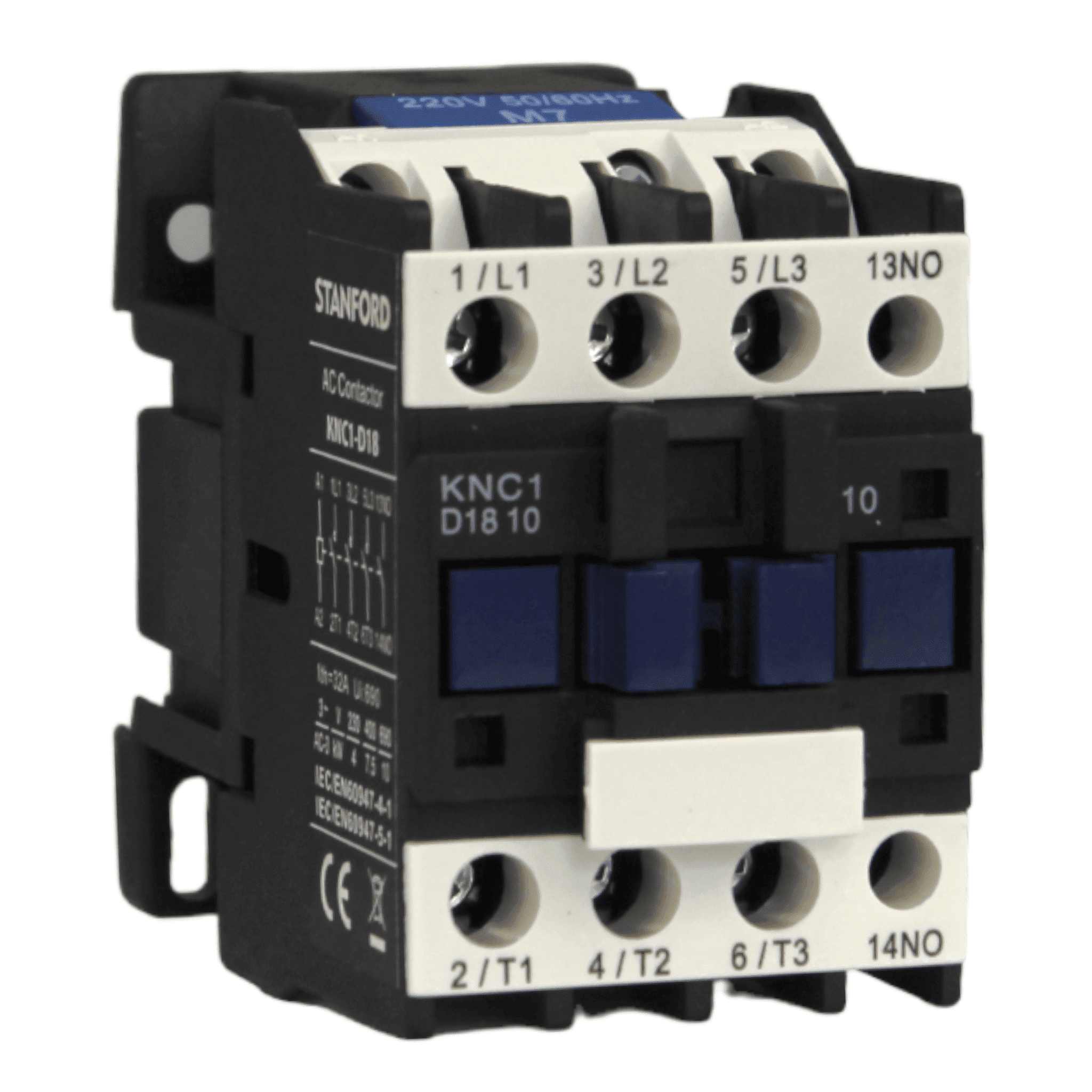 Contactor 18A KNC1 Bobina 220V 3P+1NO 380V Stanford | Ferrelectrica ...