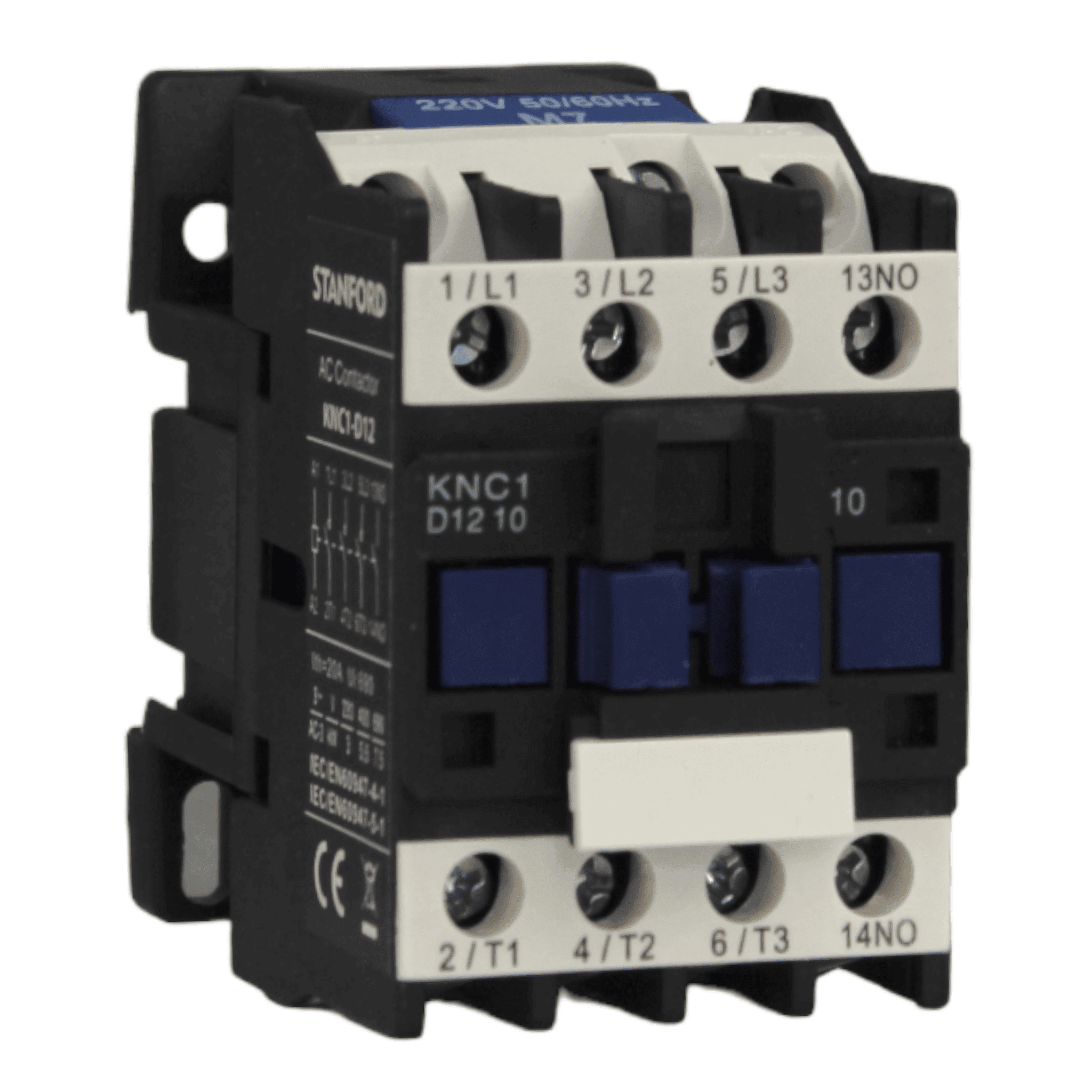 Contactor 12A KNC1 Bobina 220V 3P+1NO 380V Stanford | Ferrelectrica ...