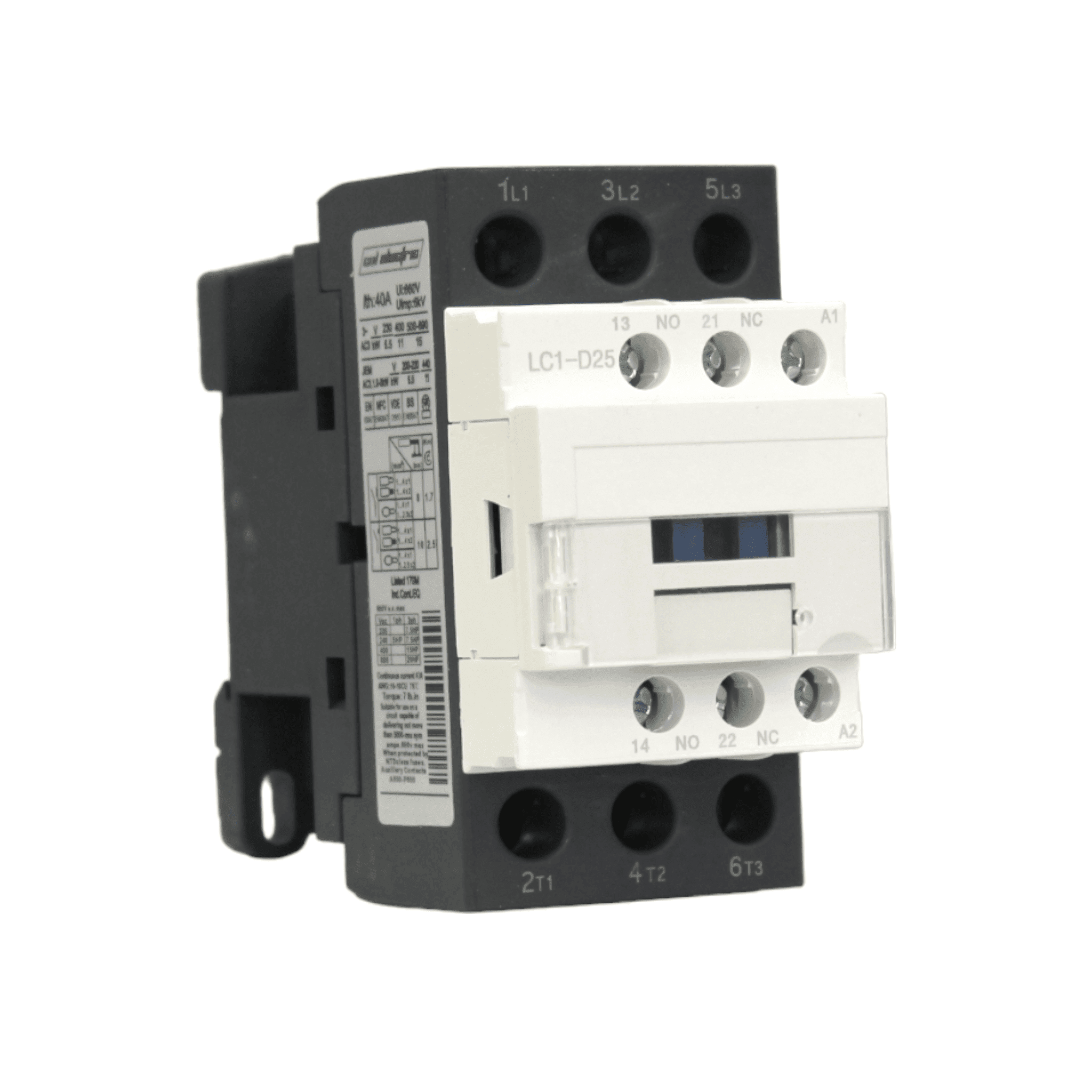 Contactor lc1d25m7 25A 220v 3P 380v 1nc+1no | Ferrelectrica Materiales ...