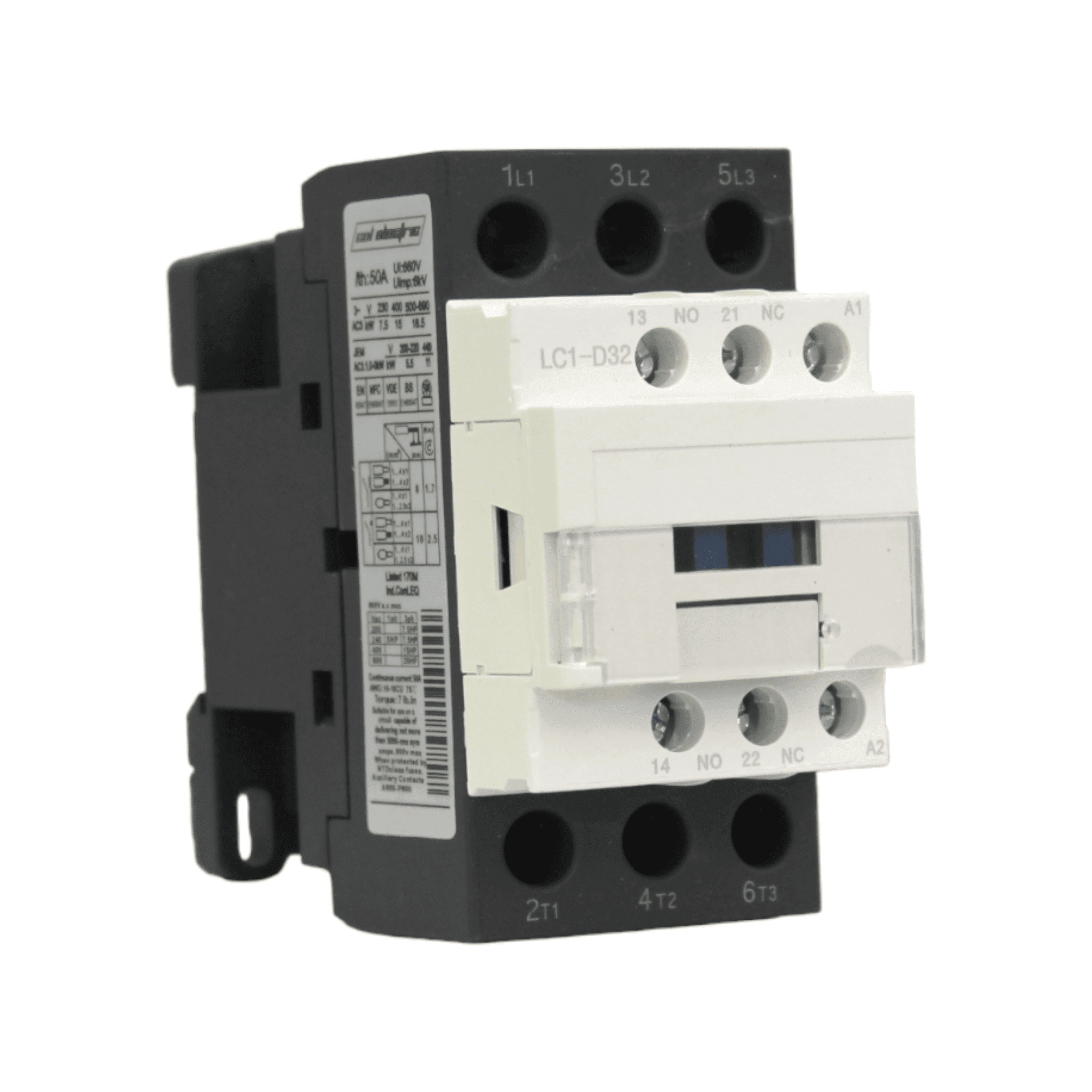 Contactor lc1d32m7 32a 220v 3p 380v 1nc+1no | Ferrelectrica Materiales Electricos