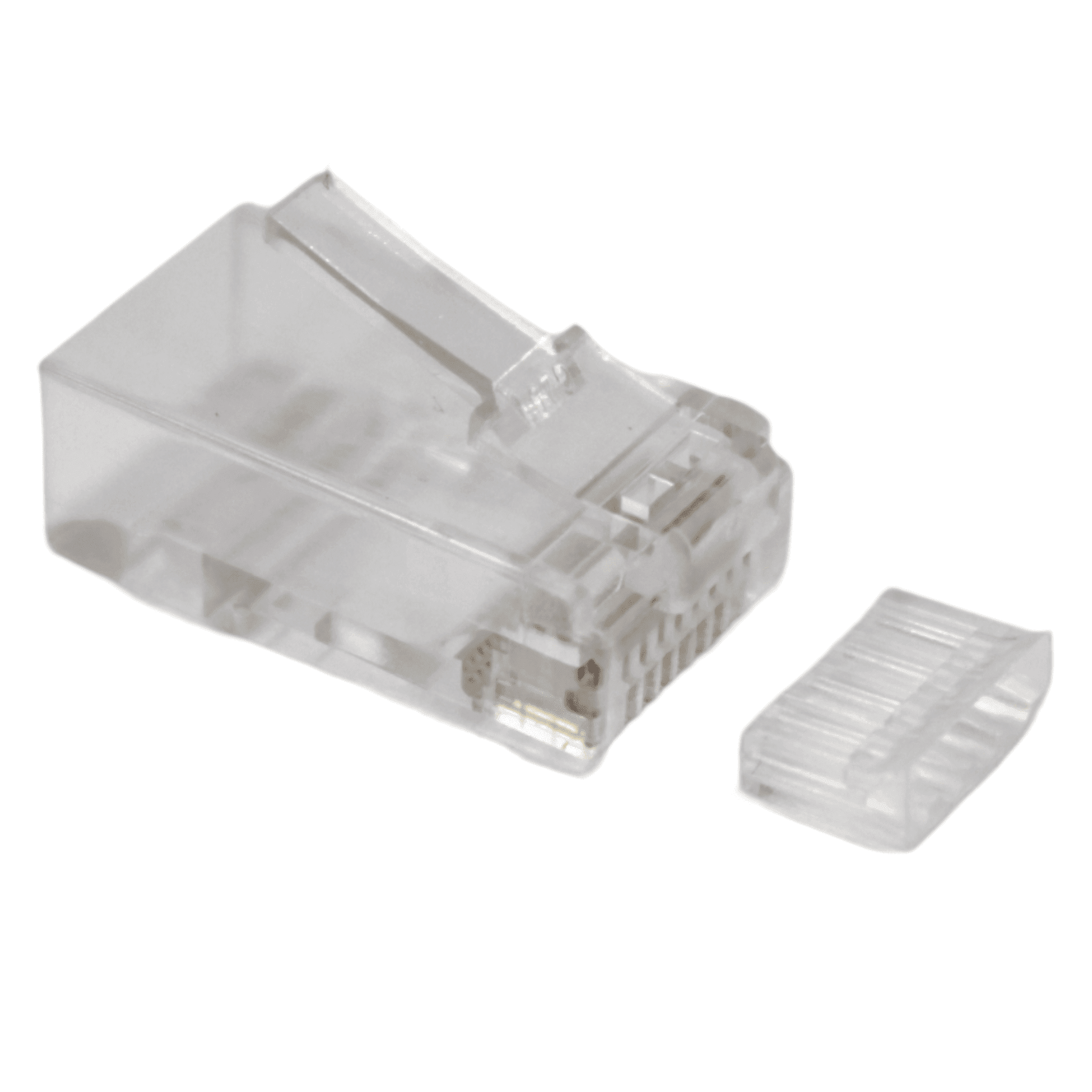 Conector macho rj45 cat6 c/guía aw bolsa 100u | Ferrelectrica ...