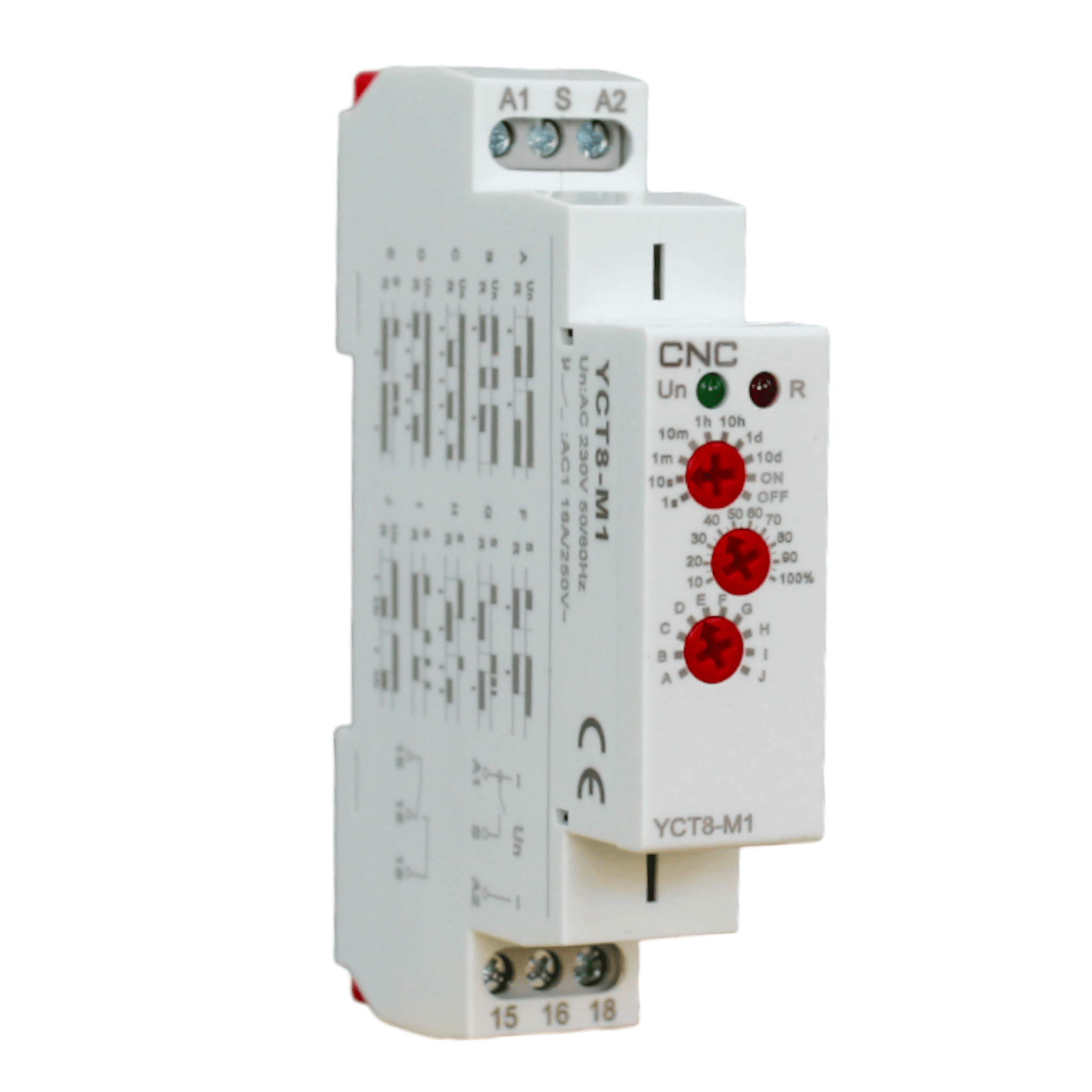 Rele Temporizador 10 Funciones YCT8-M1 1NO-1NC 16A 230V CNC ...