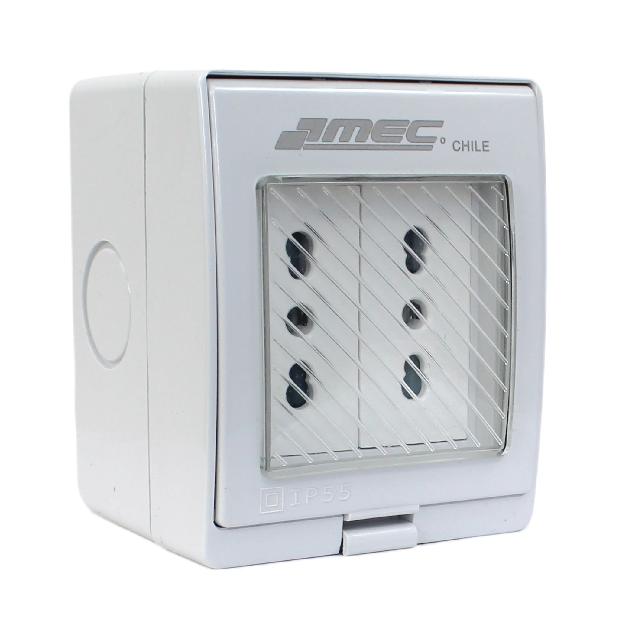 Hidrobox Tomacorriente Doble 10/16a 220v Certific. Ip55 Mec ...