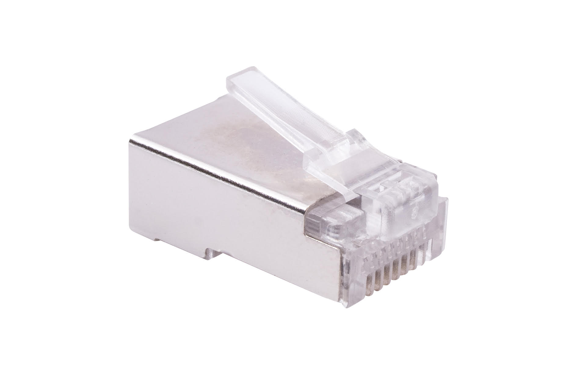 Conector macho rj45 blindado cat6 c/guía aw bolsa 100u | Ferrelectrica SPA