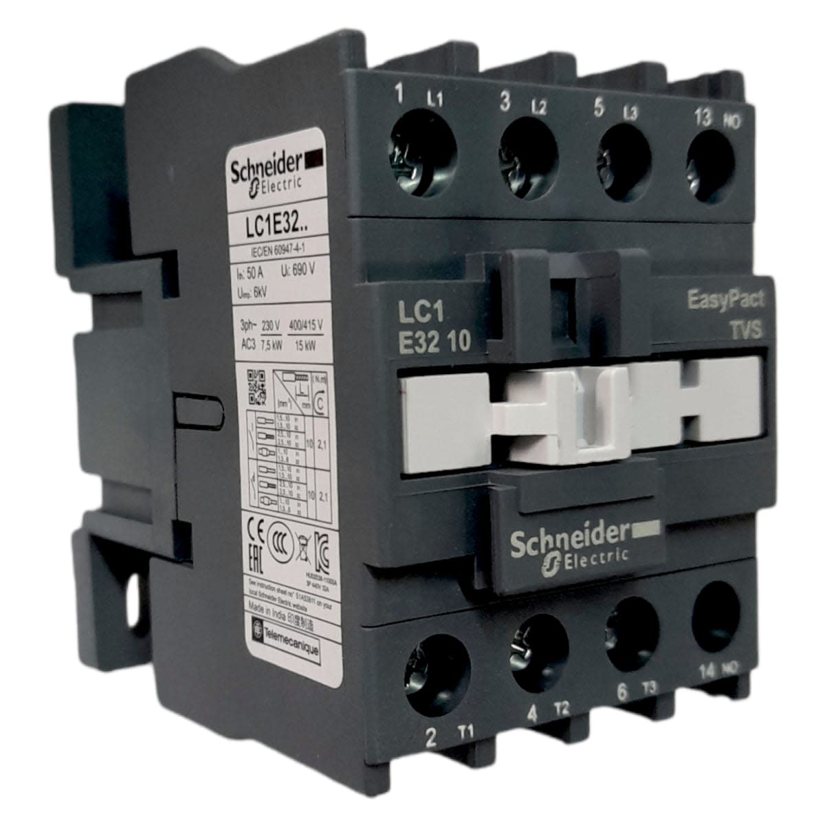 Contactor 3 Polos 32A 220v 50hz LC1E3210M5 SCHNEIDER | Ferrelectrica SPA