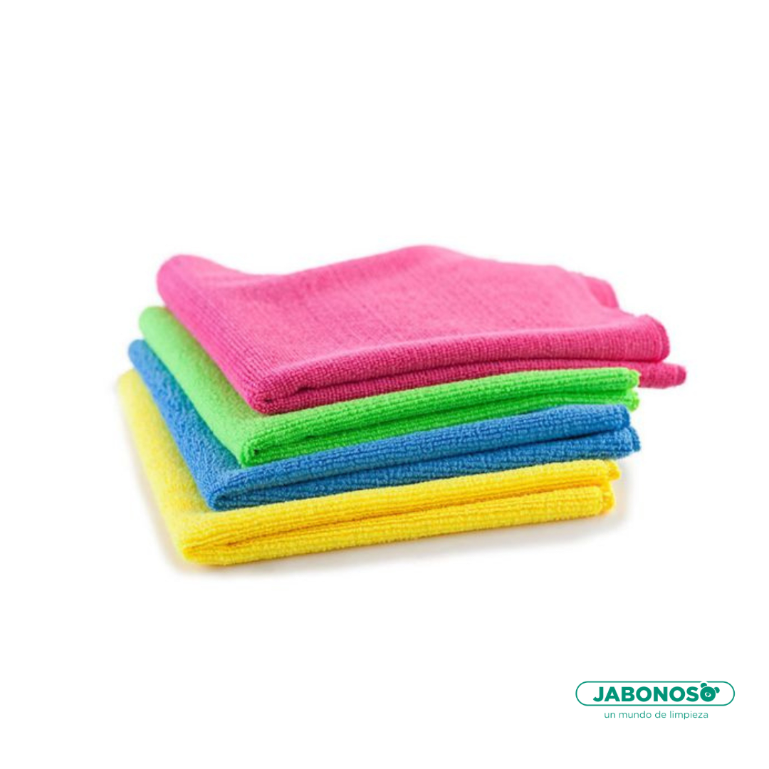 PAÑO MICROFIBRA MULTIUSO COLORES | Jabonoso | Un Mundo de Limpieza