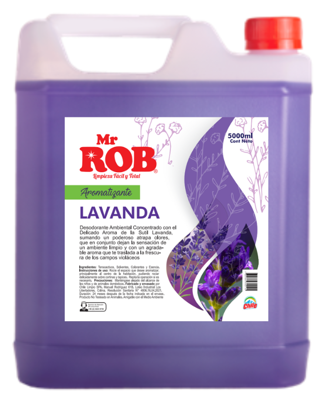 DESODORANTE AMBIENTAL LAVANDA 5 LT MR.ROB | Comercial Masol Ltda.