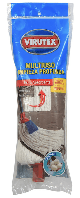 REPUESTO MOPA REDONDA ALGODON XL VIRUTEX | Comercial Masol Ltda.
