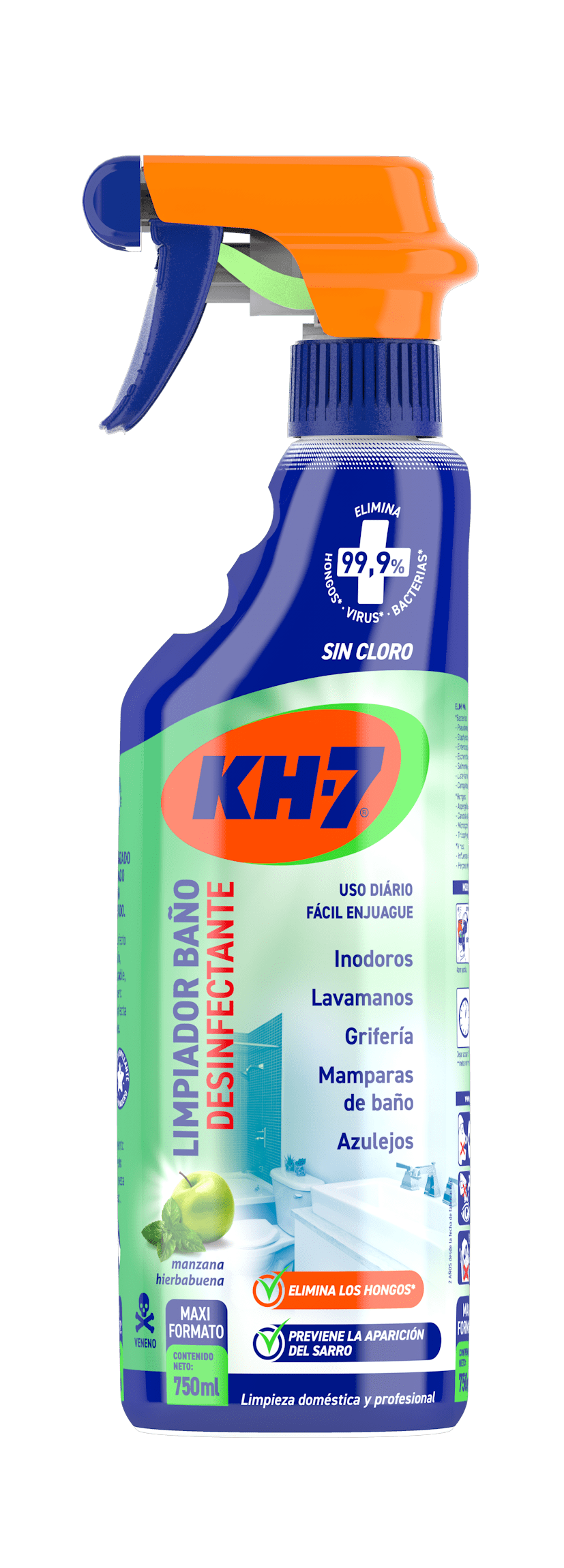 KH-7 LIMPIADOR BAÑO CON GATILLO 750 ML | Comercial Masol Ltda.