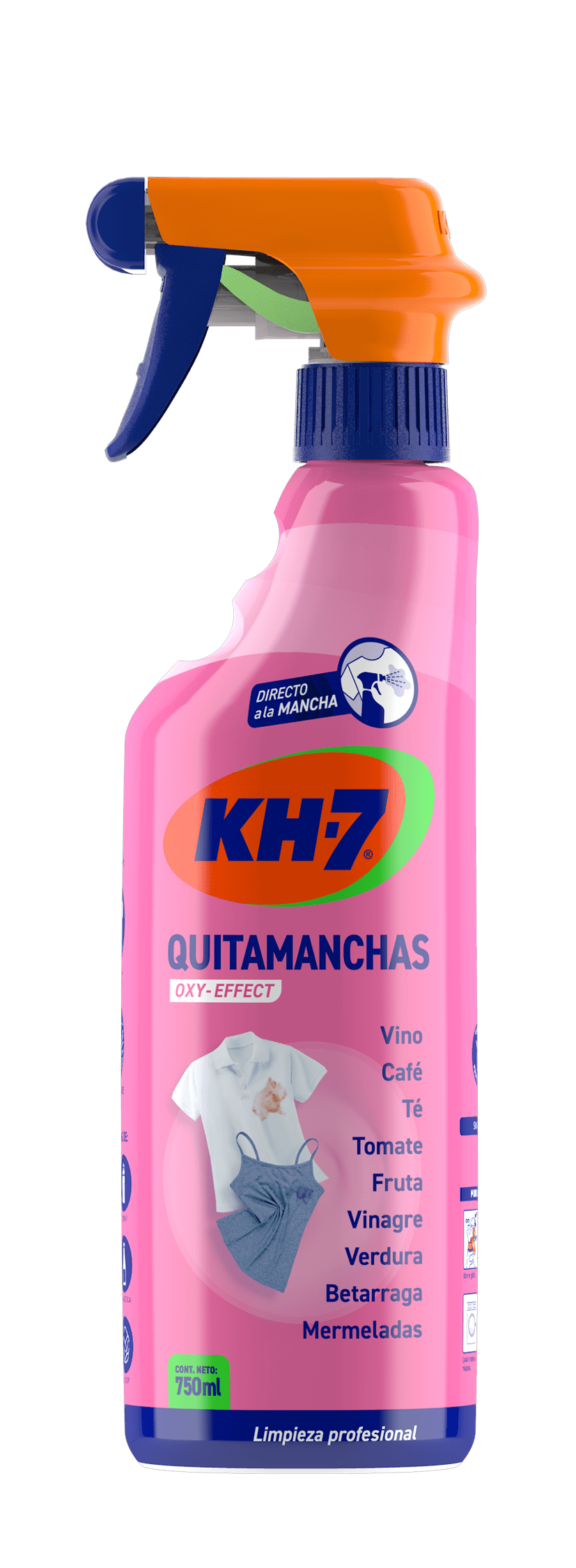 KH-7 QUITAMANCHAS OXY EFFECT CON GATILLO 750 ML | Comercial Masol Ltda.