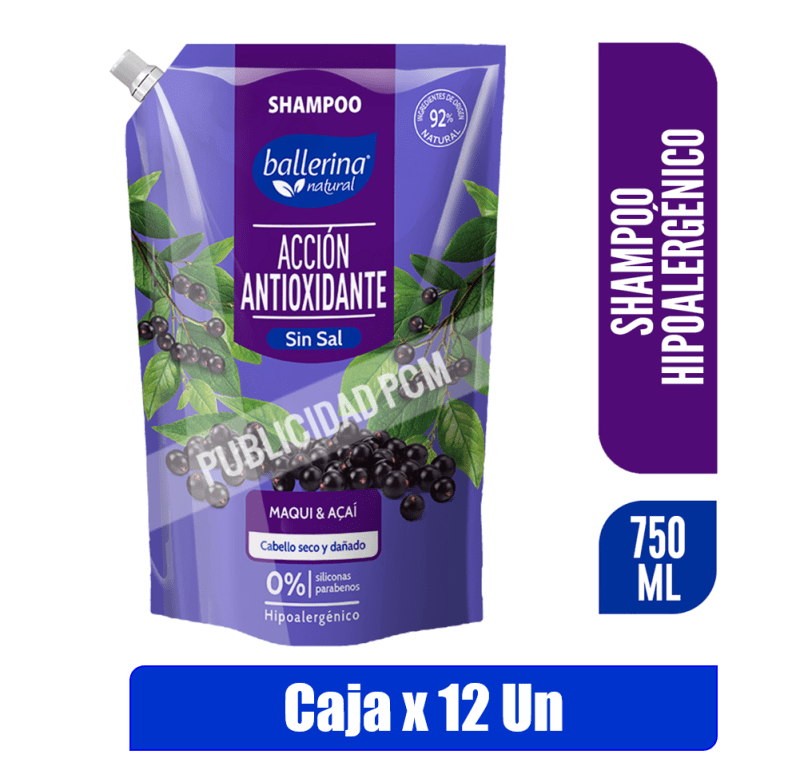 SHAMPOO BALLERINA DP 750 | DISTRIBUIDOR MAYORISTA